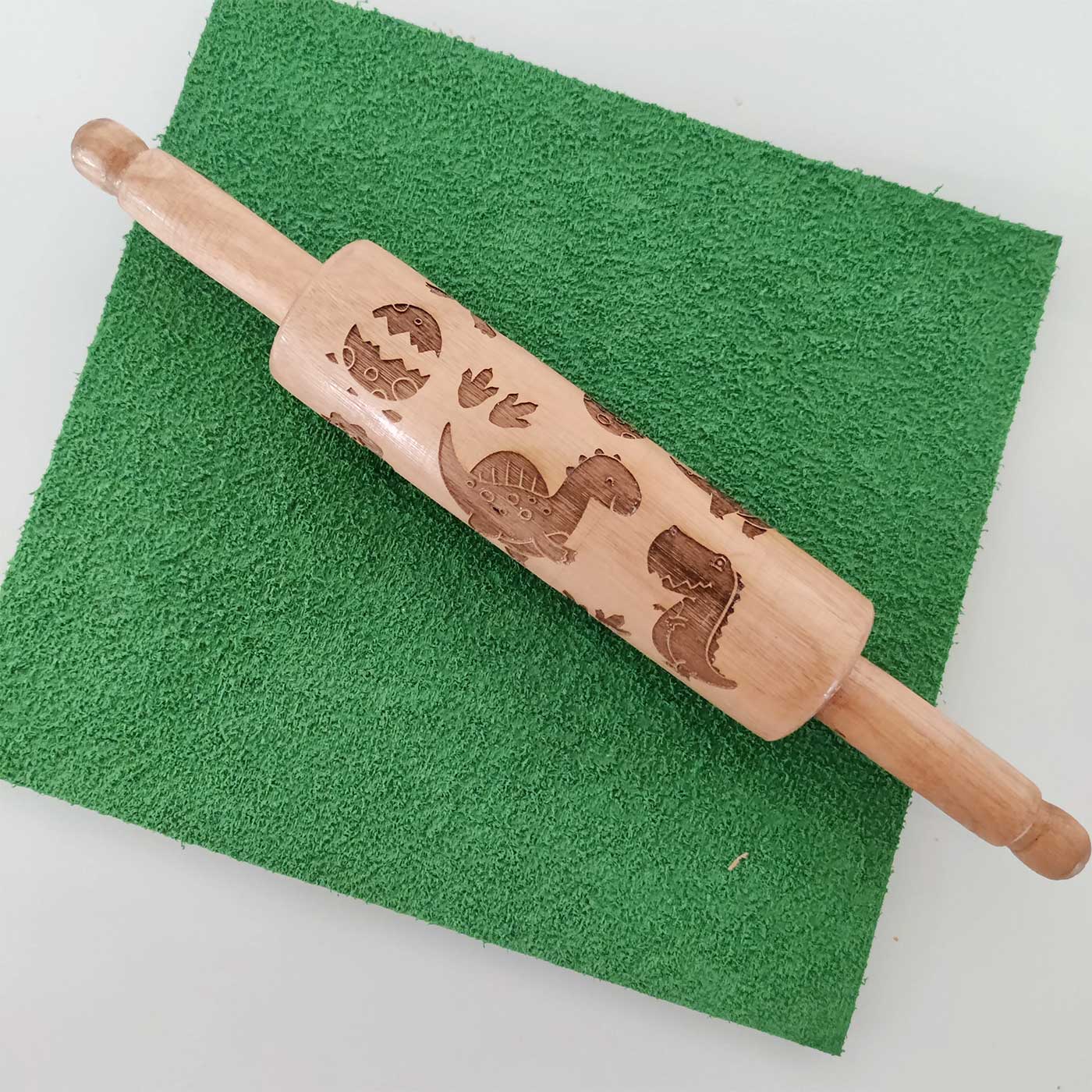 Buy Handmade Dino Theme Play Dough Rolling Pin Online On Zwende