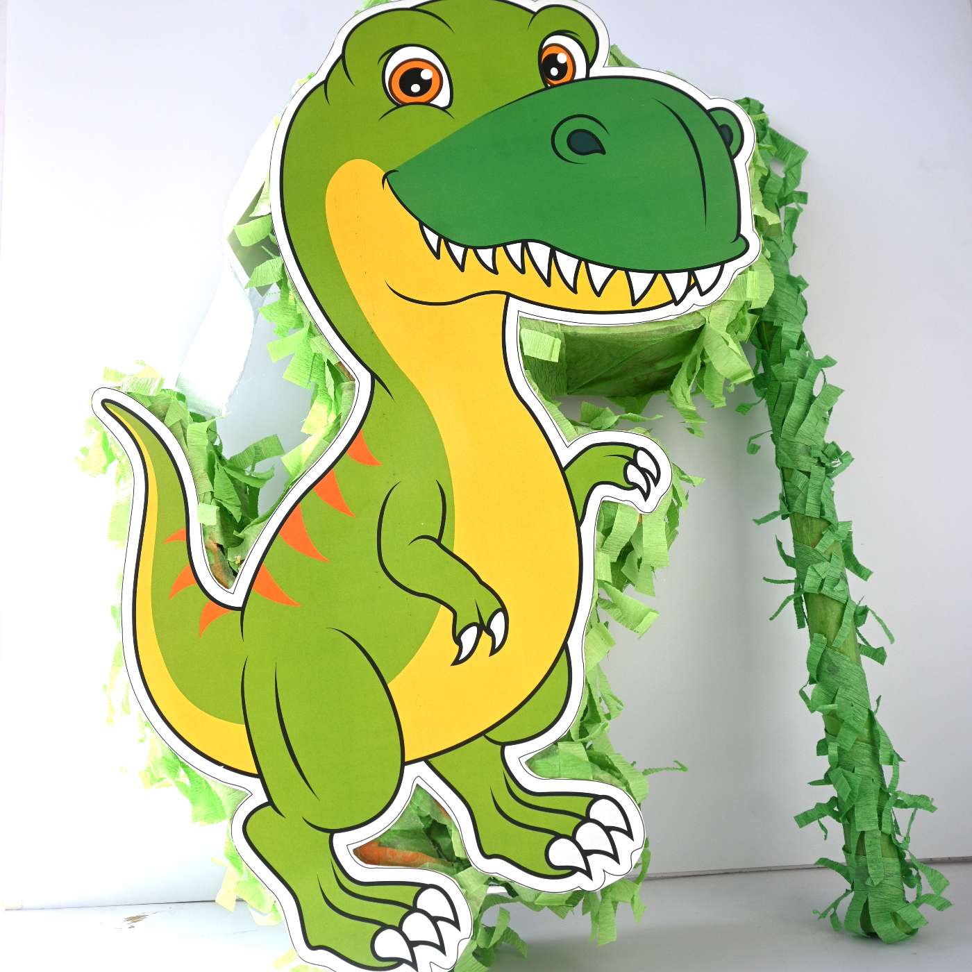 Buy Handmade Dinosaur Theme Pull String Pinata With Stick For Birthday ...
