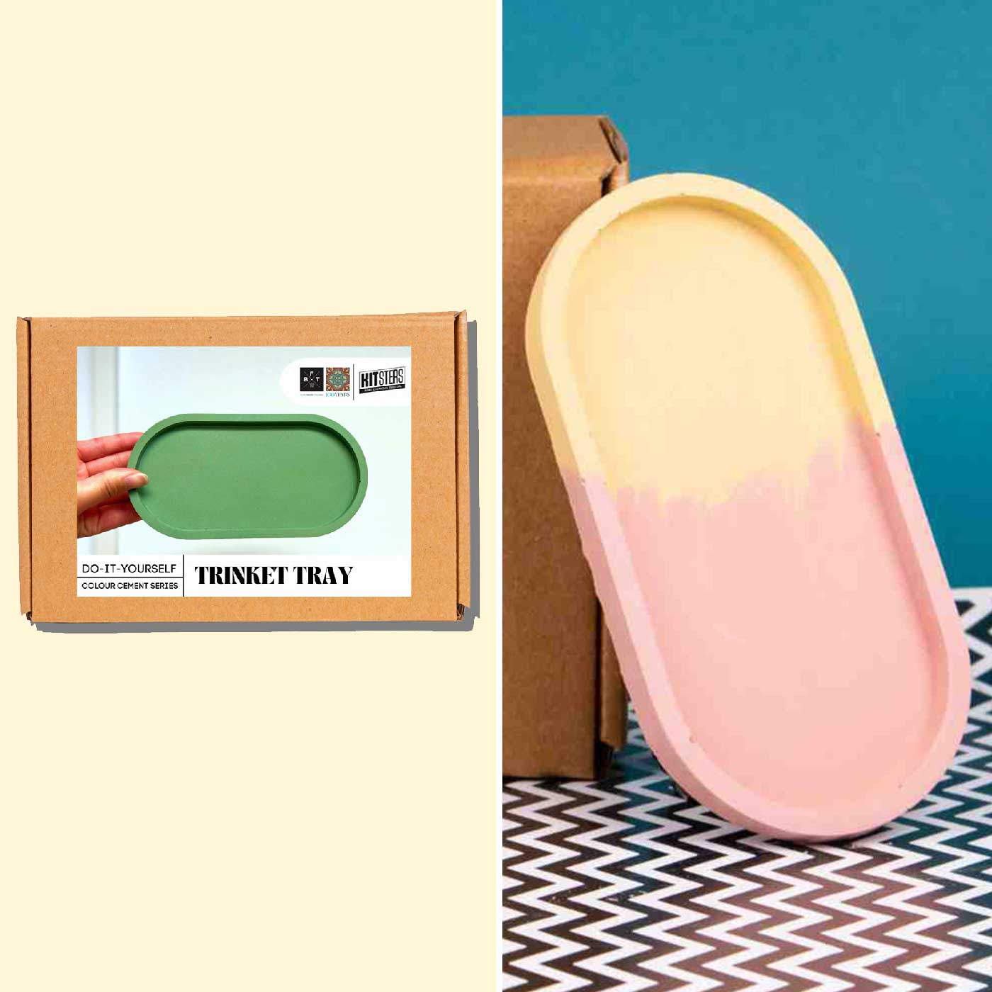 Buy Cement Trinket Tray Making DIY Kit Online On Zwende