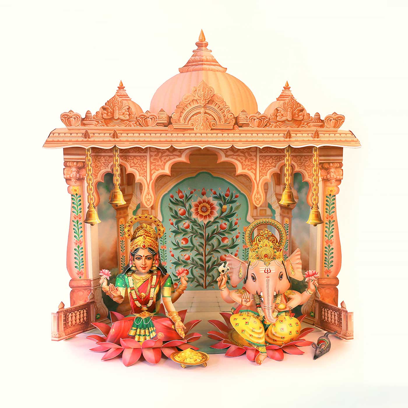 Buy Reusable Paper Mandir Craft DIY Kit Online On Zwende
