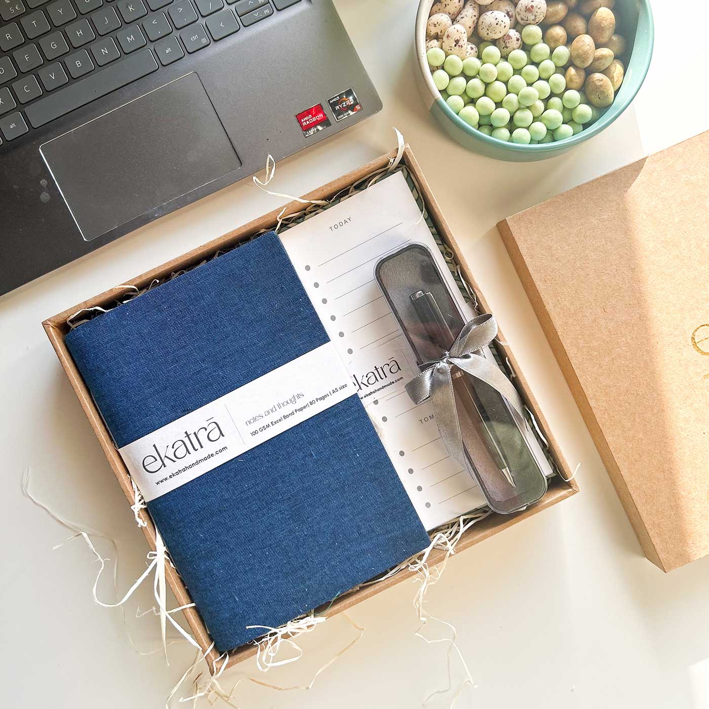 Buy Sustainable Handmade Productivity Stationary Hamper Online On Zwende