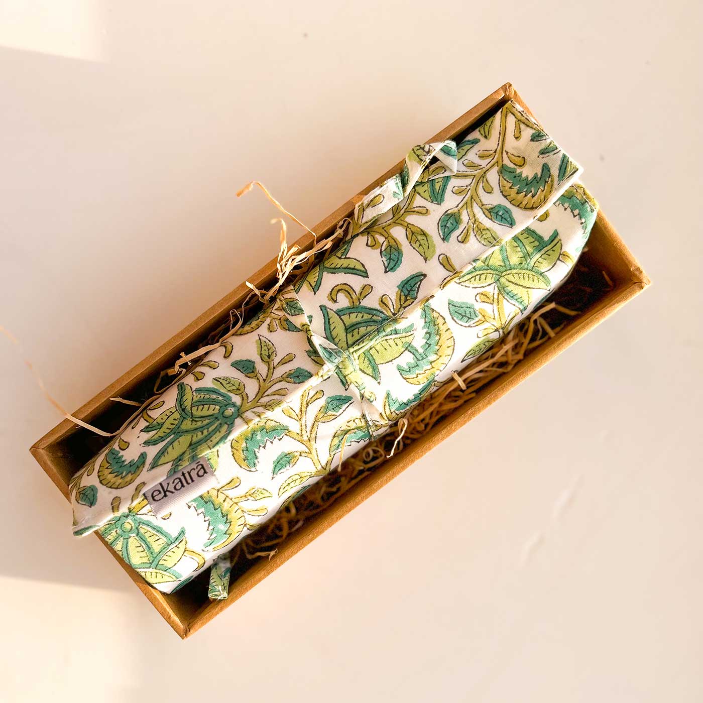 Buy Hand-stitched Cotton Fabric Roll Up Case Online On Zwende