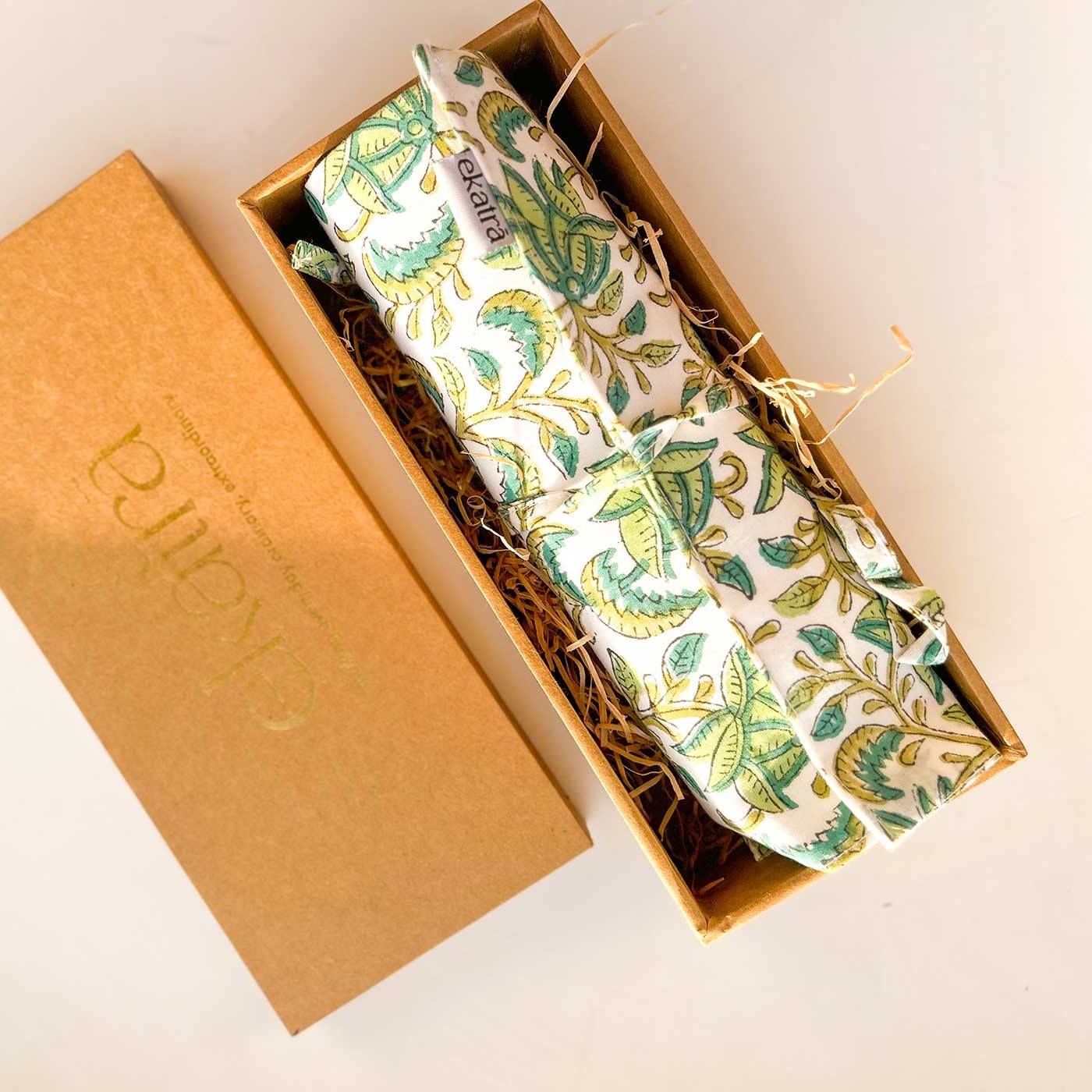 Buy Hand-stitched Cotton Fabric Roll Up Case Online On Zwende