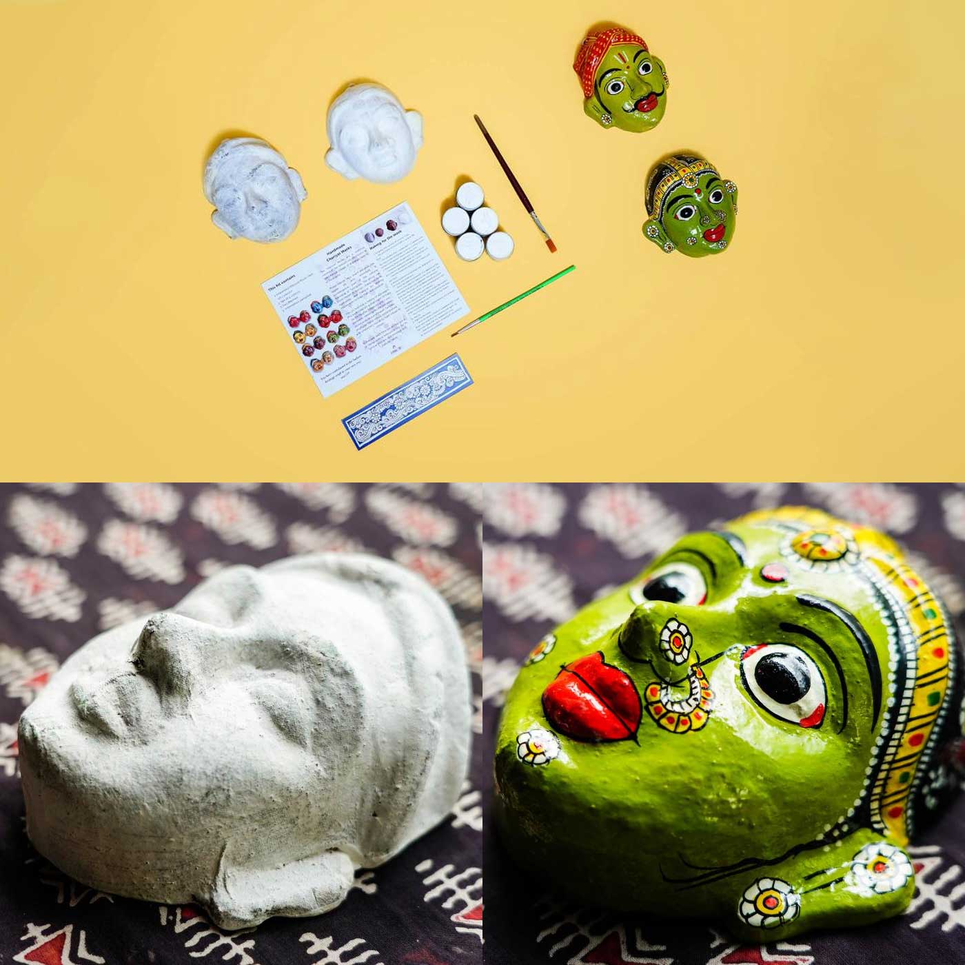 Buy Cheriyal Mask DIY Kit Online On Zwende