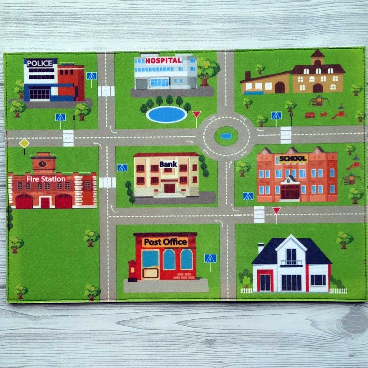 Buy Handcrafted Community Helpers Playmat Online On Zwende