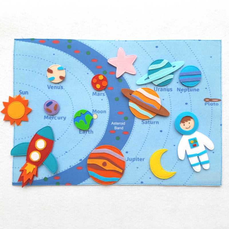 Handcrafted Solar System Playmat With Toys – Zwende