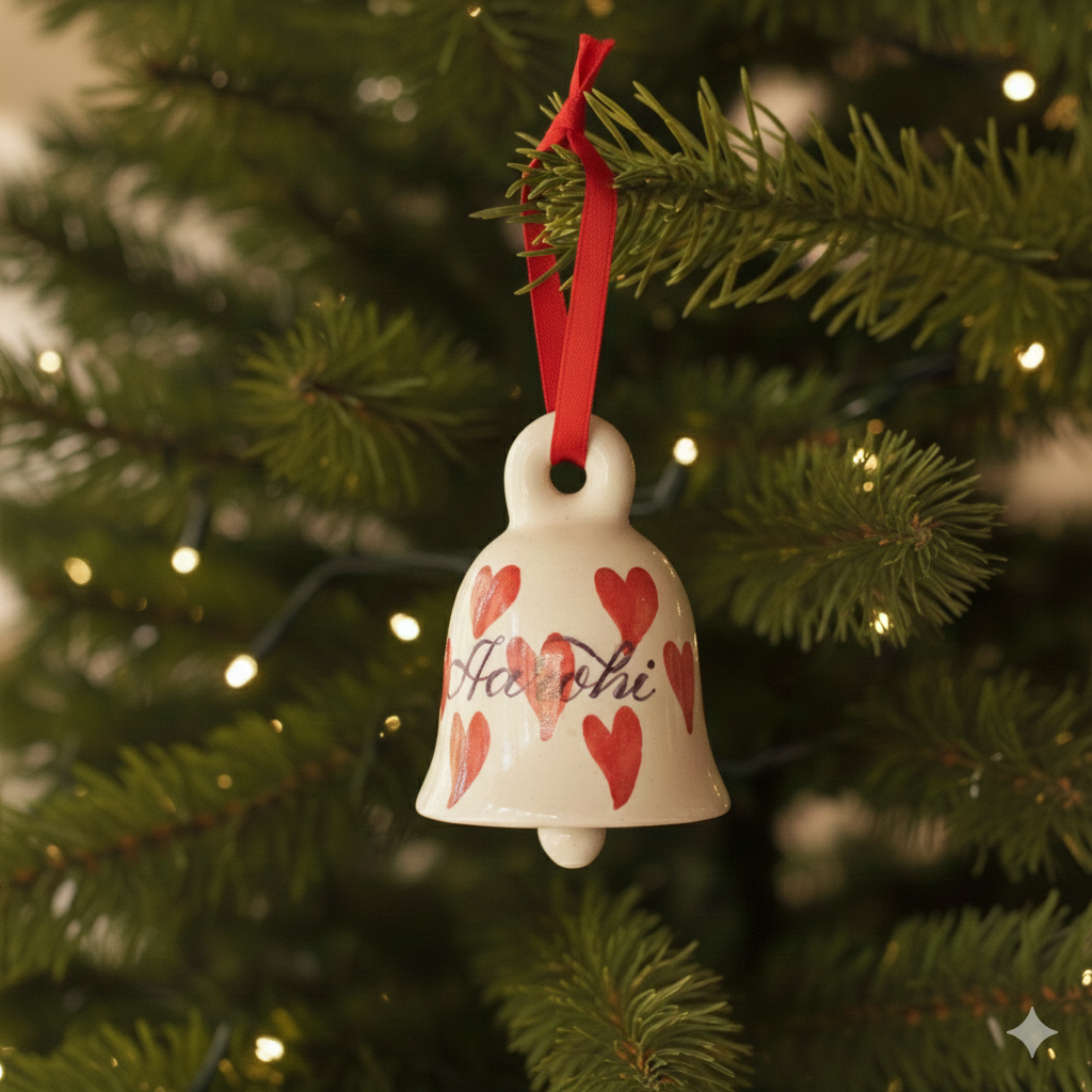 Buy Personalized Hand Painted Ceramic Bell Christmas Ornament Online On ...