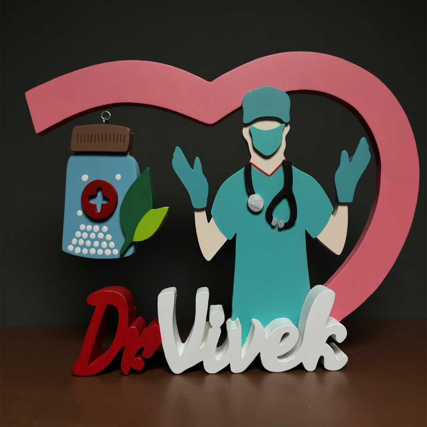 Buy Personalized Homeopathy Physician MDF Wood Desk Name Plate Online ...