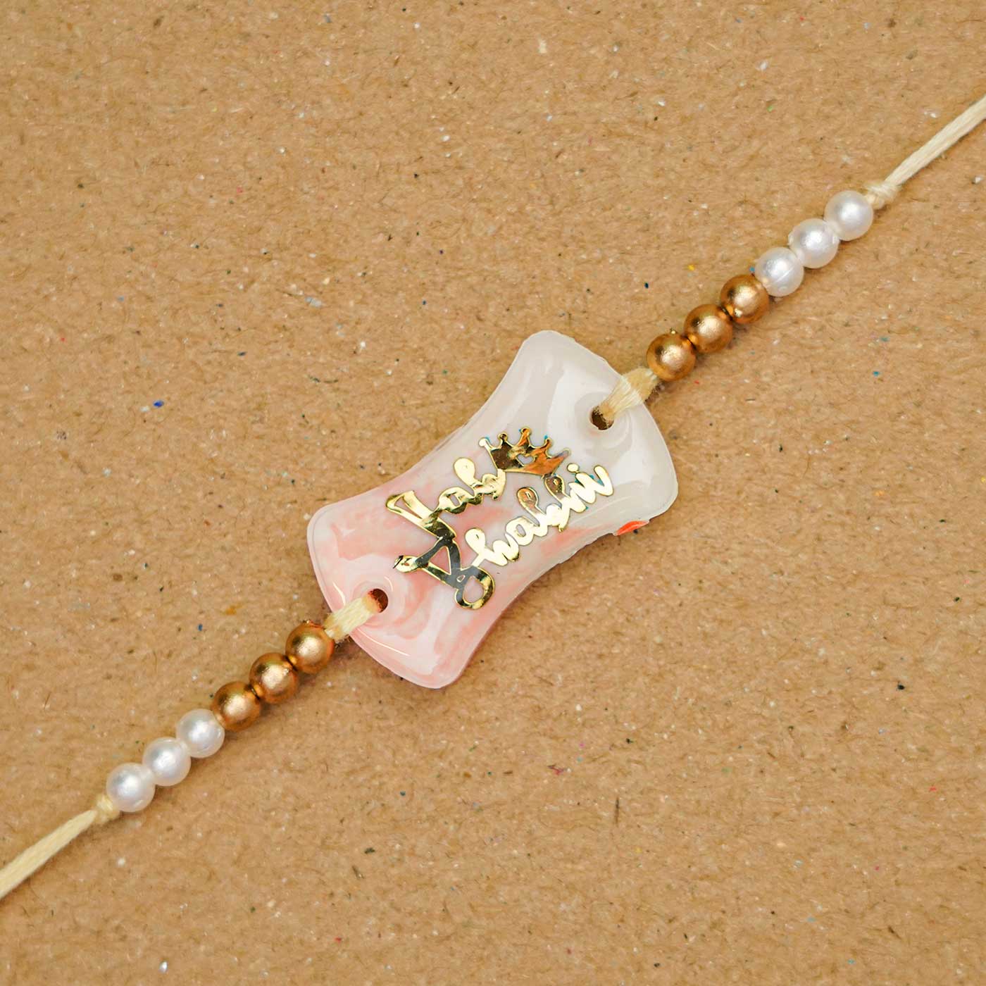 Buy Handmade Resin Sticker Rakhi With Roli Chawal For Bhabhi Online On ...