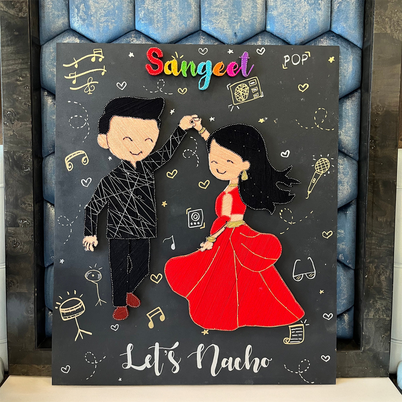 Buy Photo Personalized String Art Harmony In Motion Mdf Wood Name Plate ...