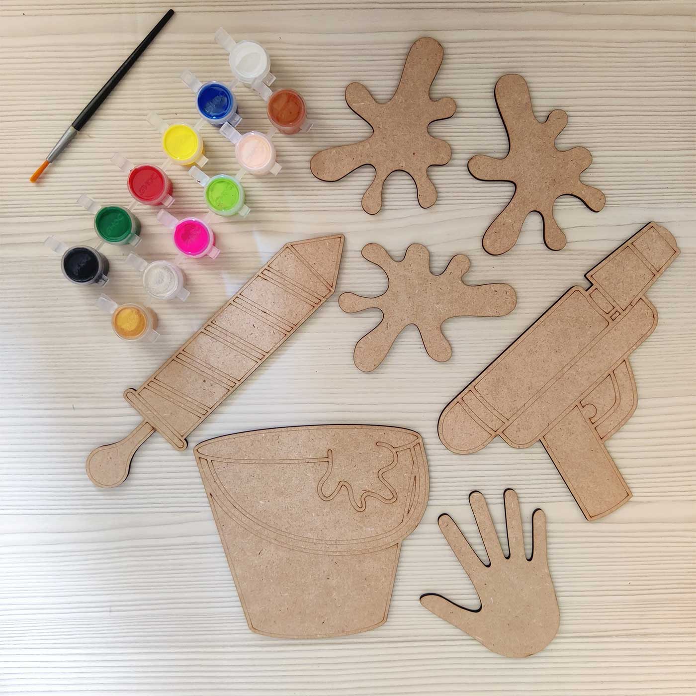 Buy Handmade Holi Painting Art DIY Kit | Set of 8 Online On Zwende
