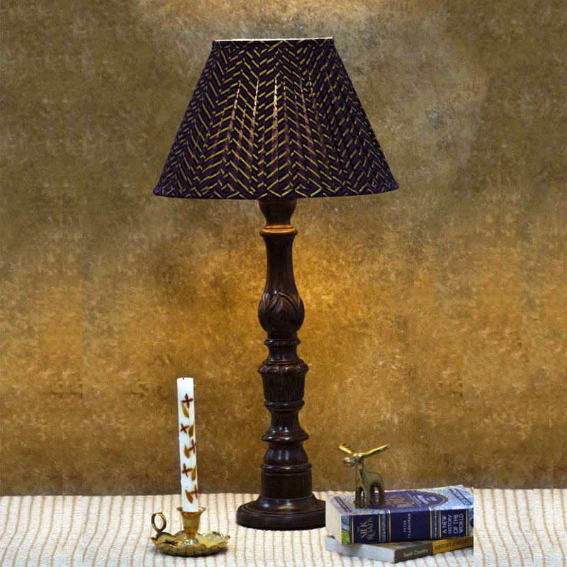 Traditional Block Printed Cotton Fabric Lampshade – Zwende