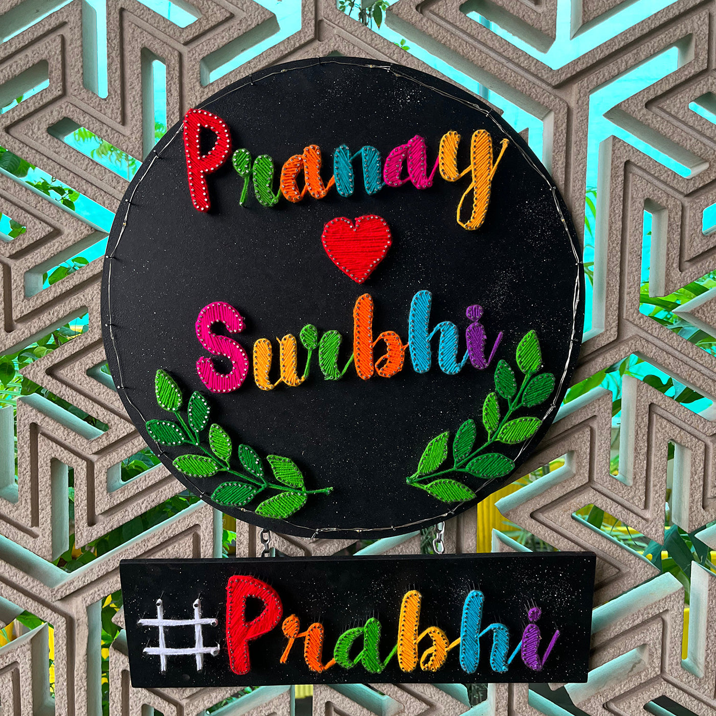 Buy Personalized String Art Infinite Impressions Mdf Wood Name Plate ...