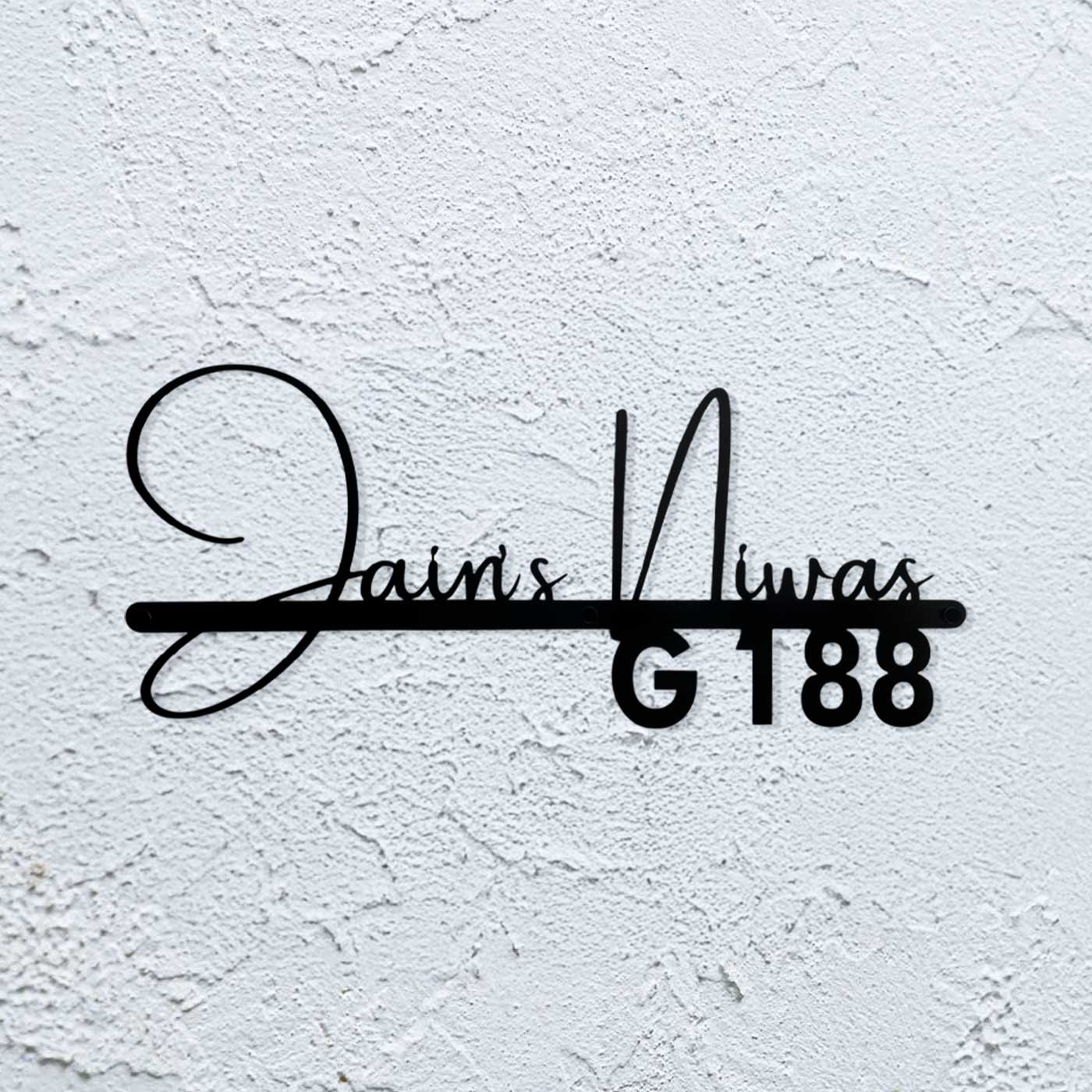 Buy Personalized Waterproof Elegant Calligraphy Metal Name Plate Online ...