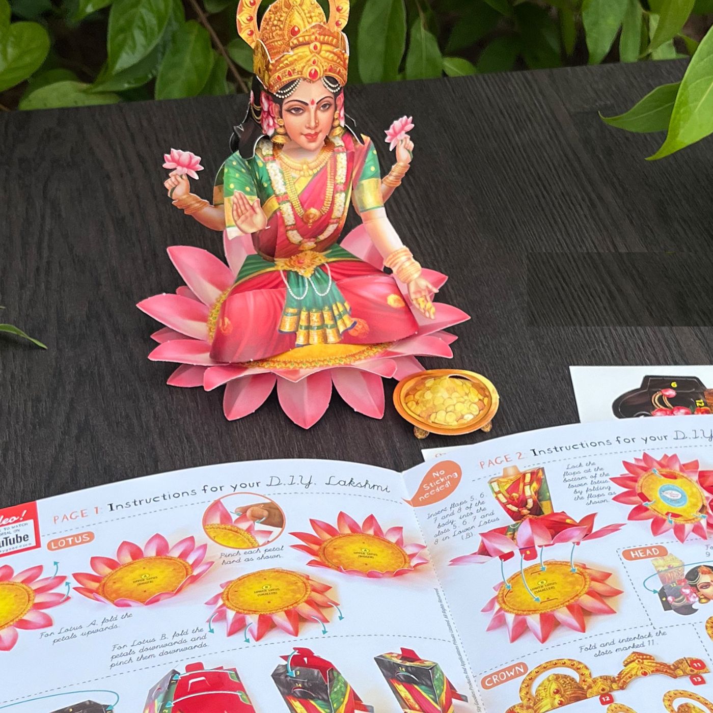 Buy Paper Craft Lakshmi Idol DIY Kit Online On Zwende