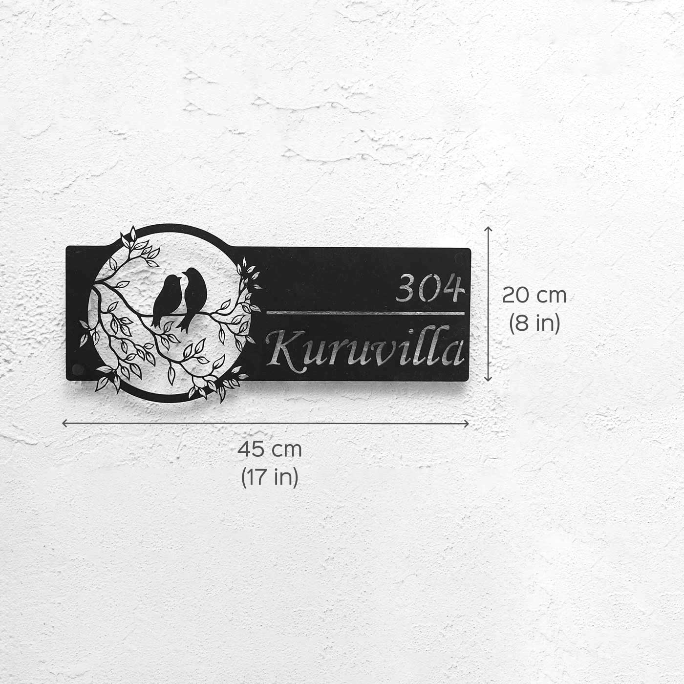 Buy Personalized Bird Themed Weatherproof Name Plate with House Number ...