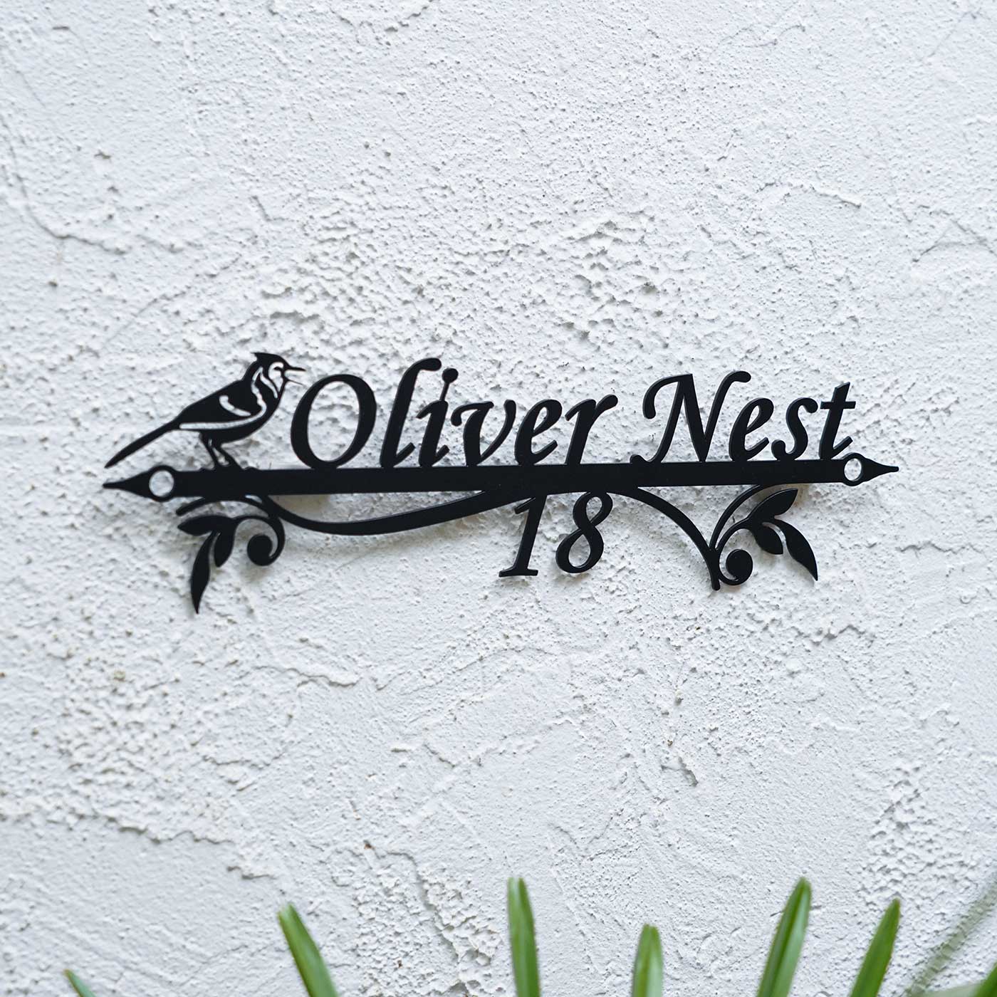 Buy Personalized Weatherproof Bird Themed Metal Name Plate Online On Zwende