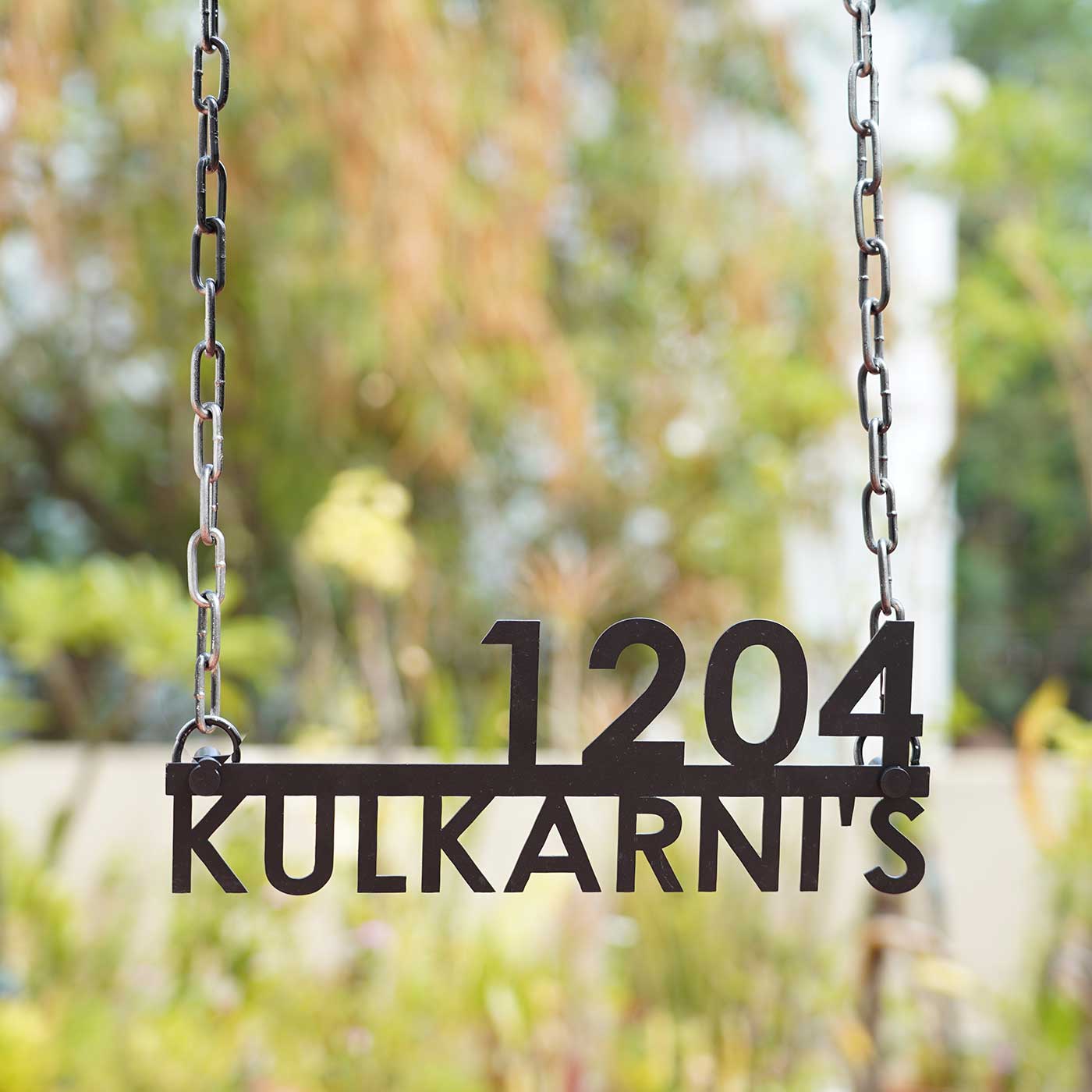 Buy Personalized Modern Weatherproof Name Plate with House Number ...