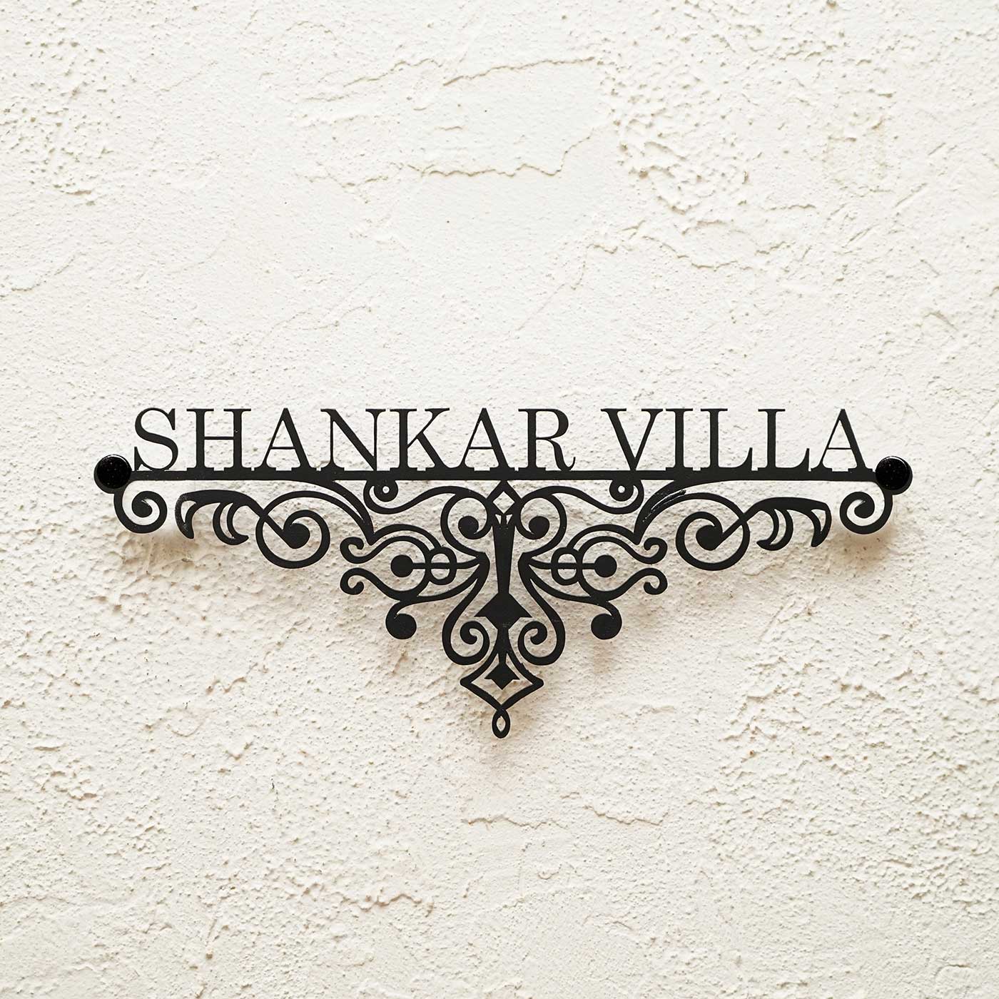 Buy Personalized Ornate Weatherproof Name Plate for Villa Online On Zwende