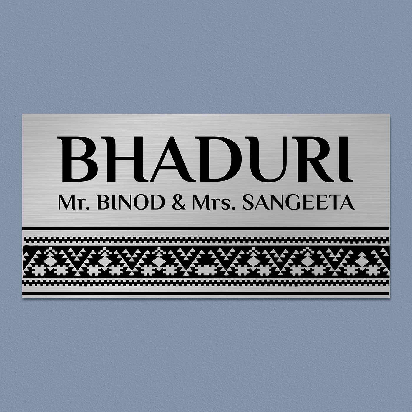 Buy Personalized Minimal Line Art Stainless Steel Name Plate Online On ...