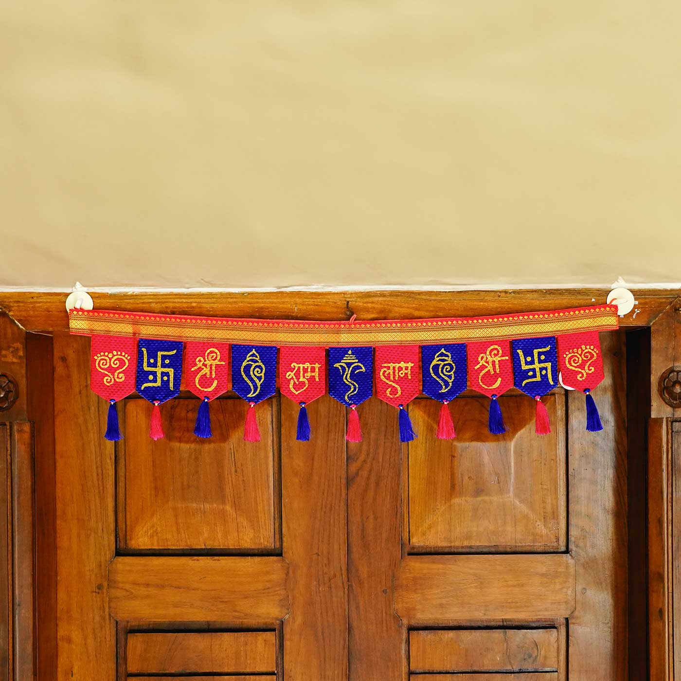 Buy Hand-Stitched Khun Fabric Festive Toran Online On Zwende