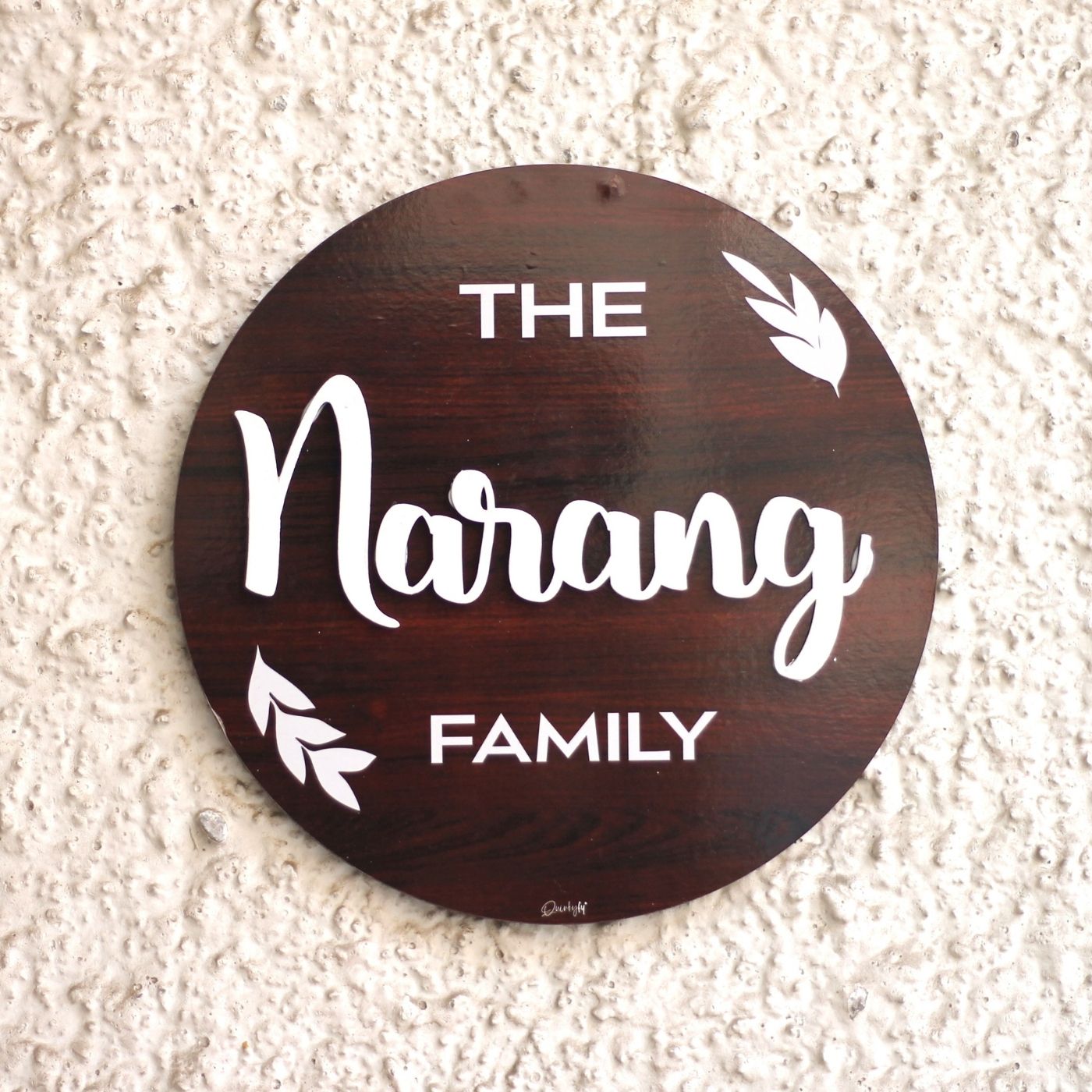 Buy Personalized Printed Family MDF Wood Name Plate With 3D Letters ...