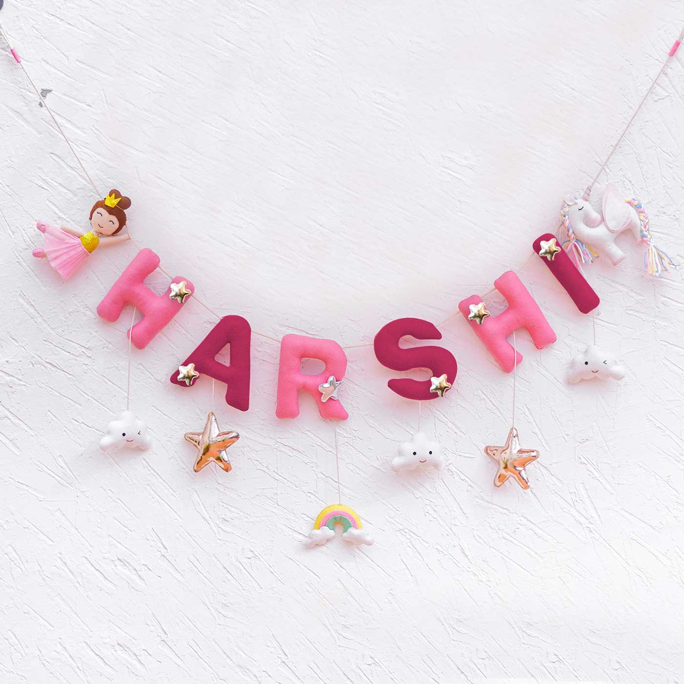 Buy Handcrafted Personalized Themed Bunting For Kids - Unicorn Online ...
