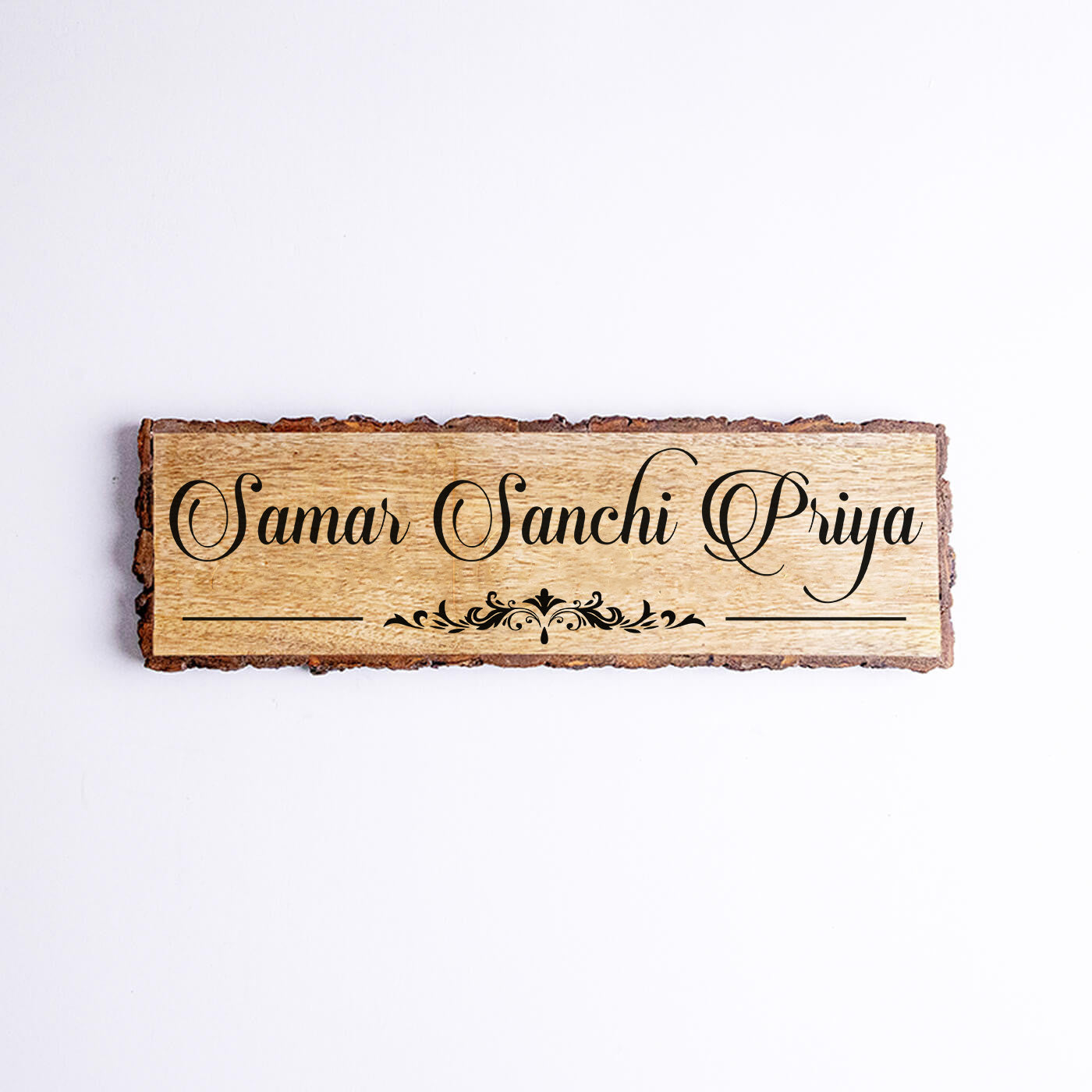 Buy Handcrafted Mango Wood Personalized Name Plate Online On Zwende