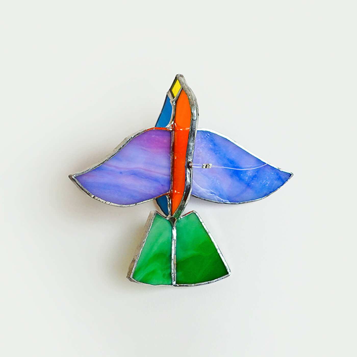 Buy Handcrafted Stained Glass Hanging Suncatcher Small Bird Online On ...