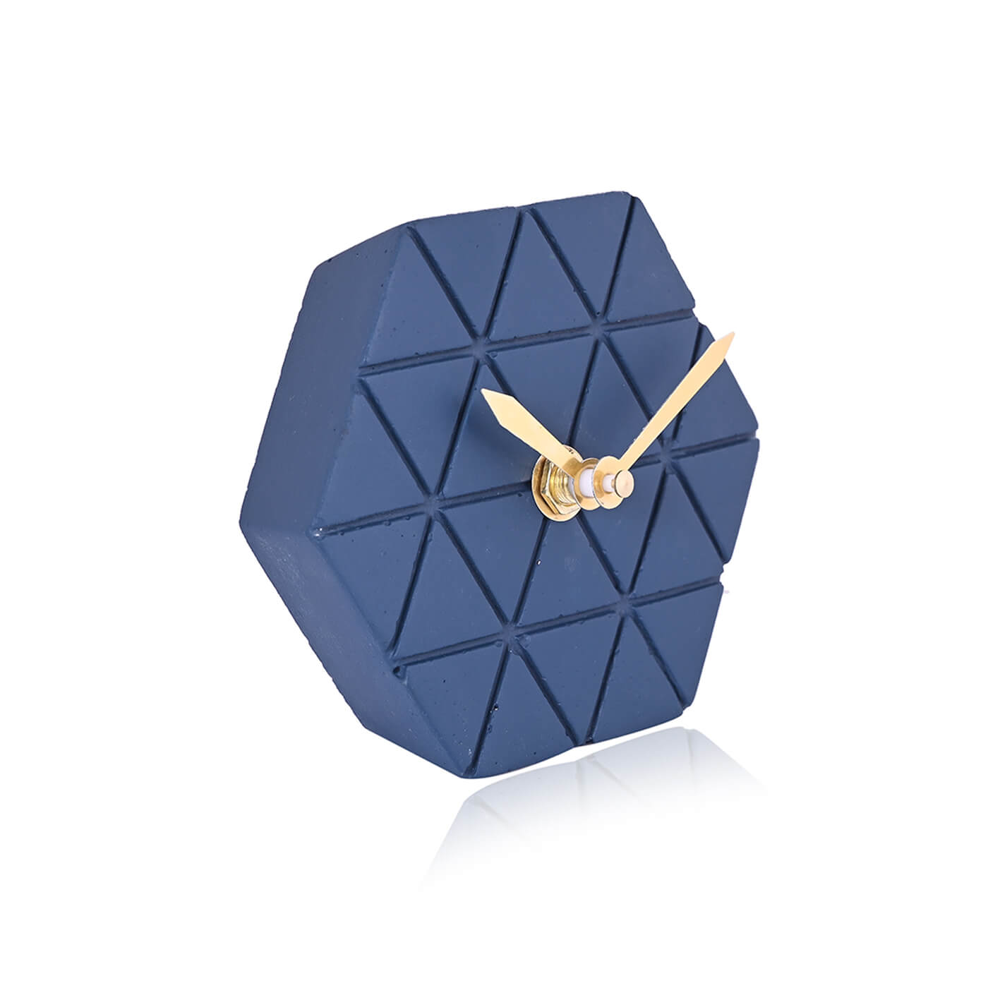 Buy Handcrafted Hexagon Concrete Desk Clock Online On Zwende