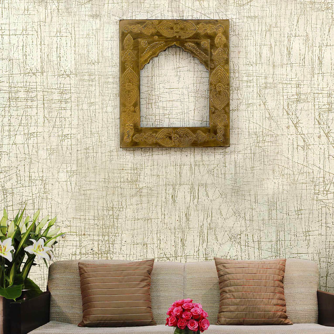 Buy Handpainted Rectangle MDF Frame Online On Zwende