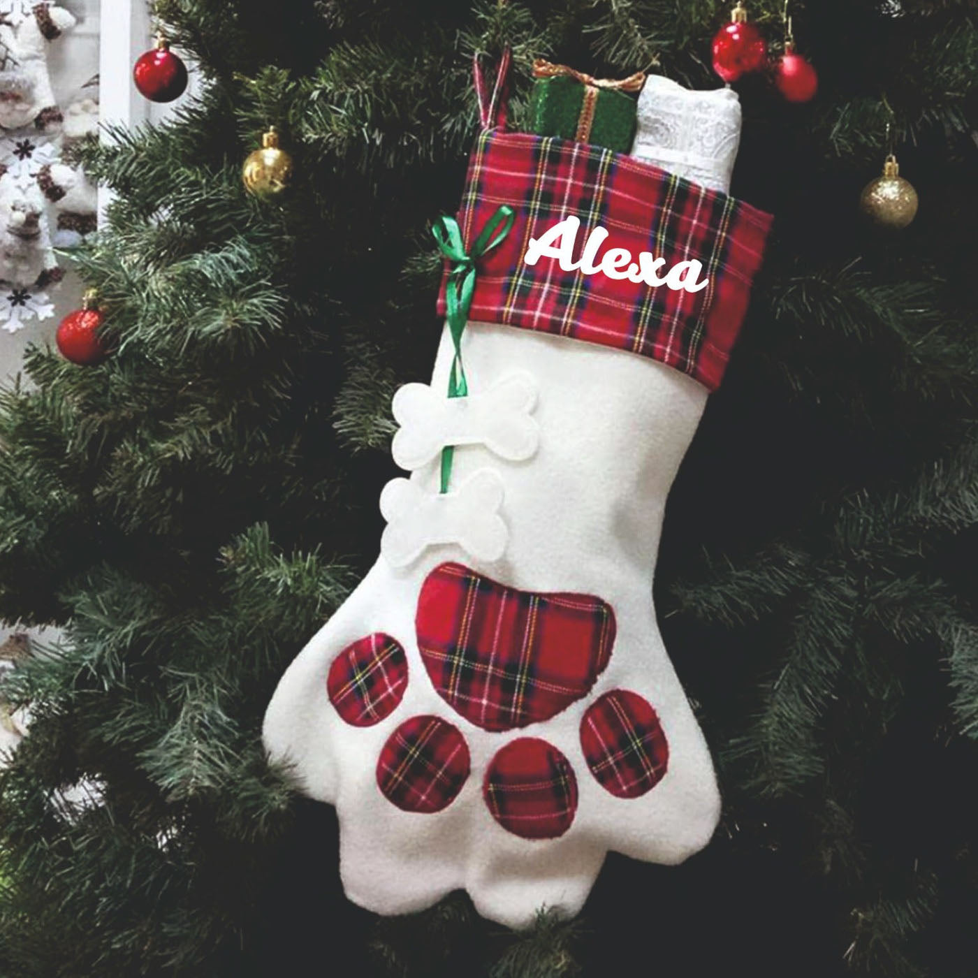 Buy Personalized Handmade Pawfect Treat Stocking Online On Zwende
