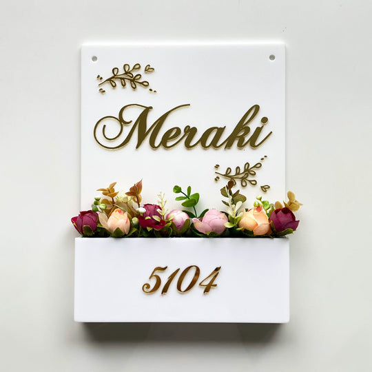 Planter Name Plates - Personalized Plant-Themed Designs - Zwende