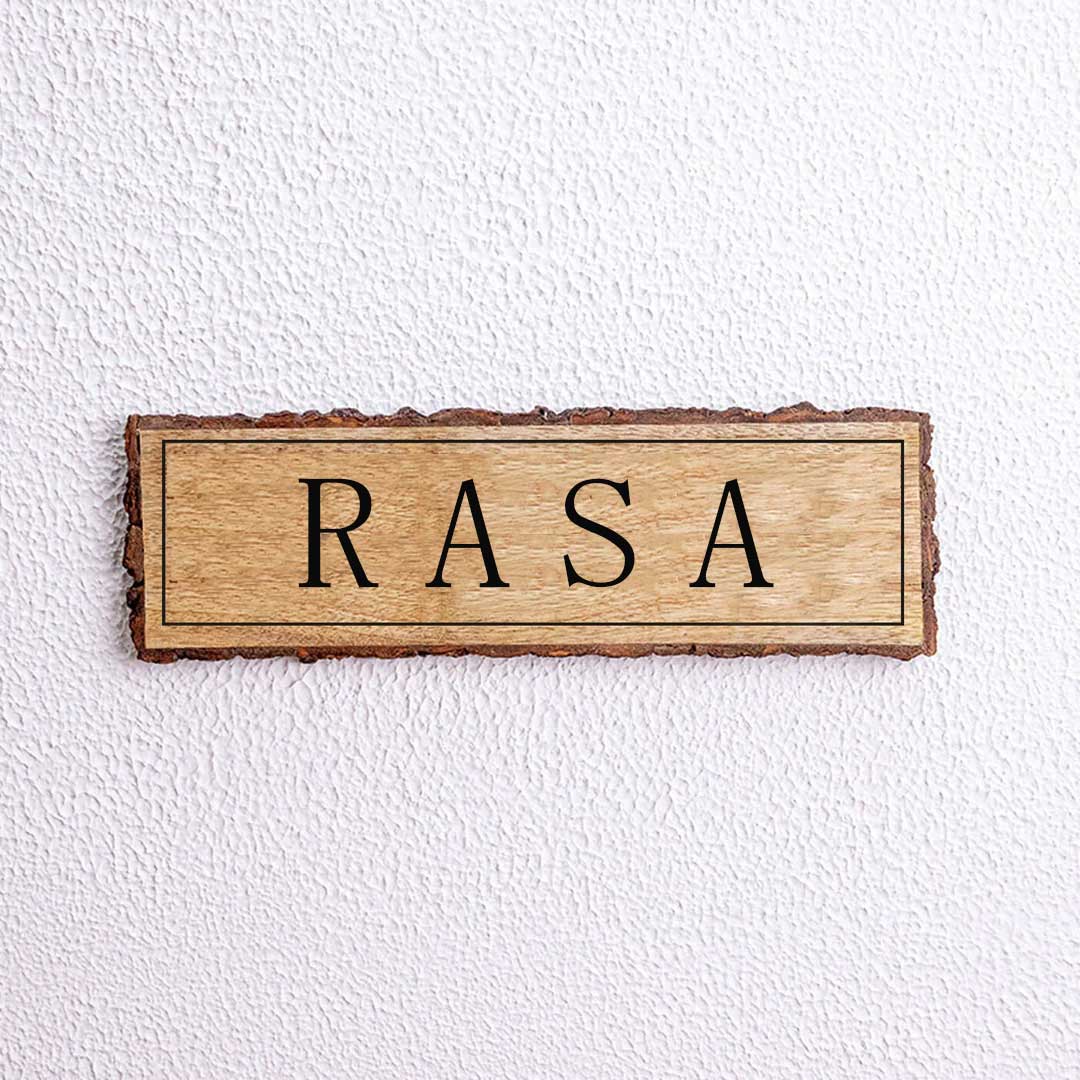 Buy Handcrafted Mango Wood Personalized Name Plate Online On Zwende