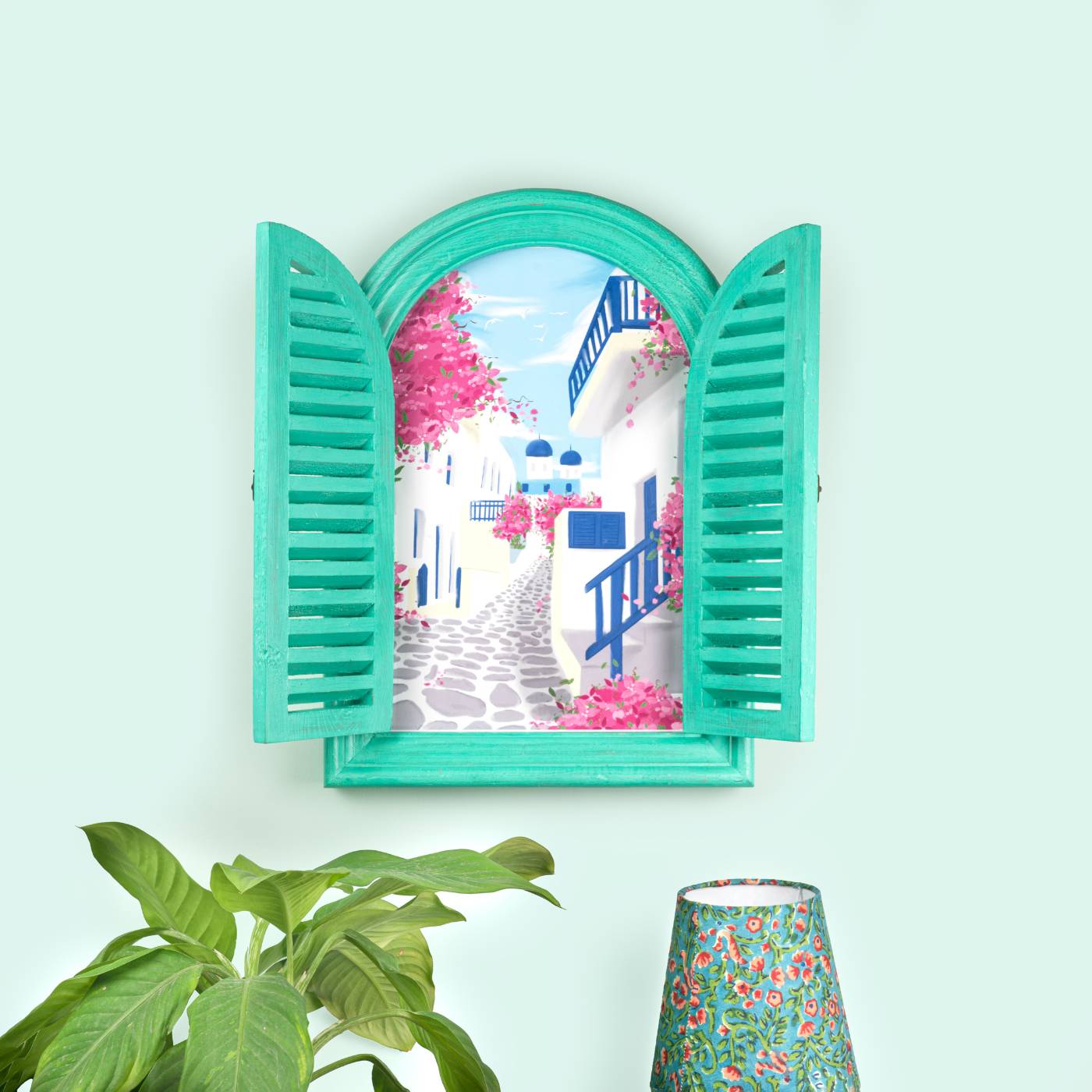 Buy Arched Wooden Scenic Art Print Window Frame Online On Zwende