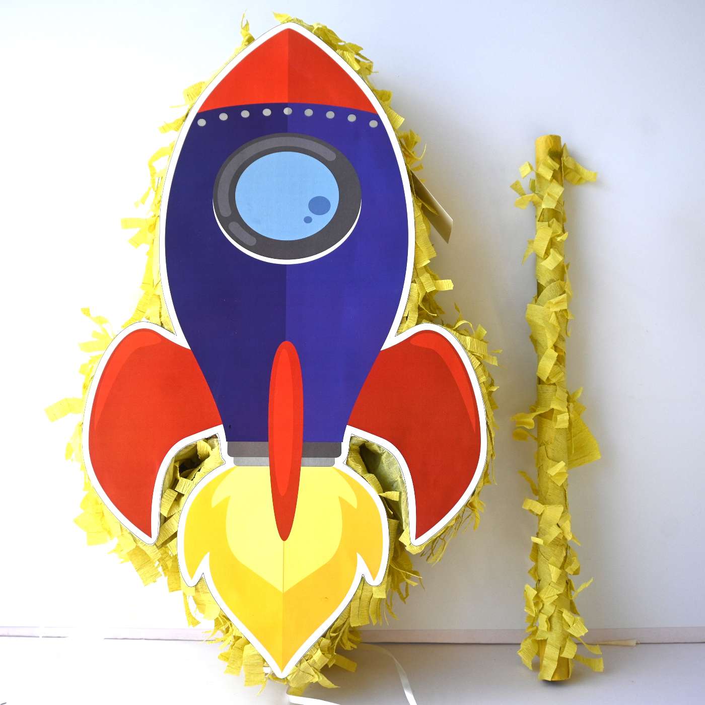 Buy Handmade Rocket Theme Pull String Pinata With Stick For Birthday ...