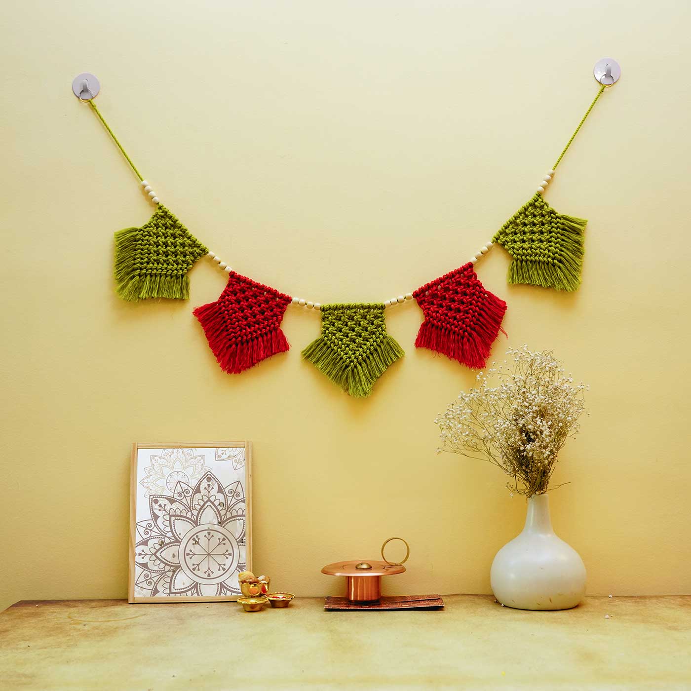 Handcrafted Lantern Style Macrame Door Toran – Zwende