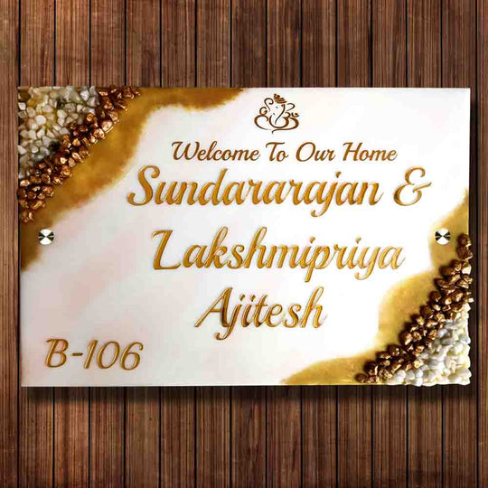 Buy Resin Art Name Plates - Custom Designs for Home - Zwende