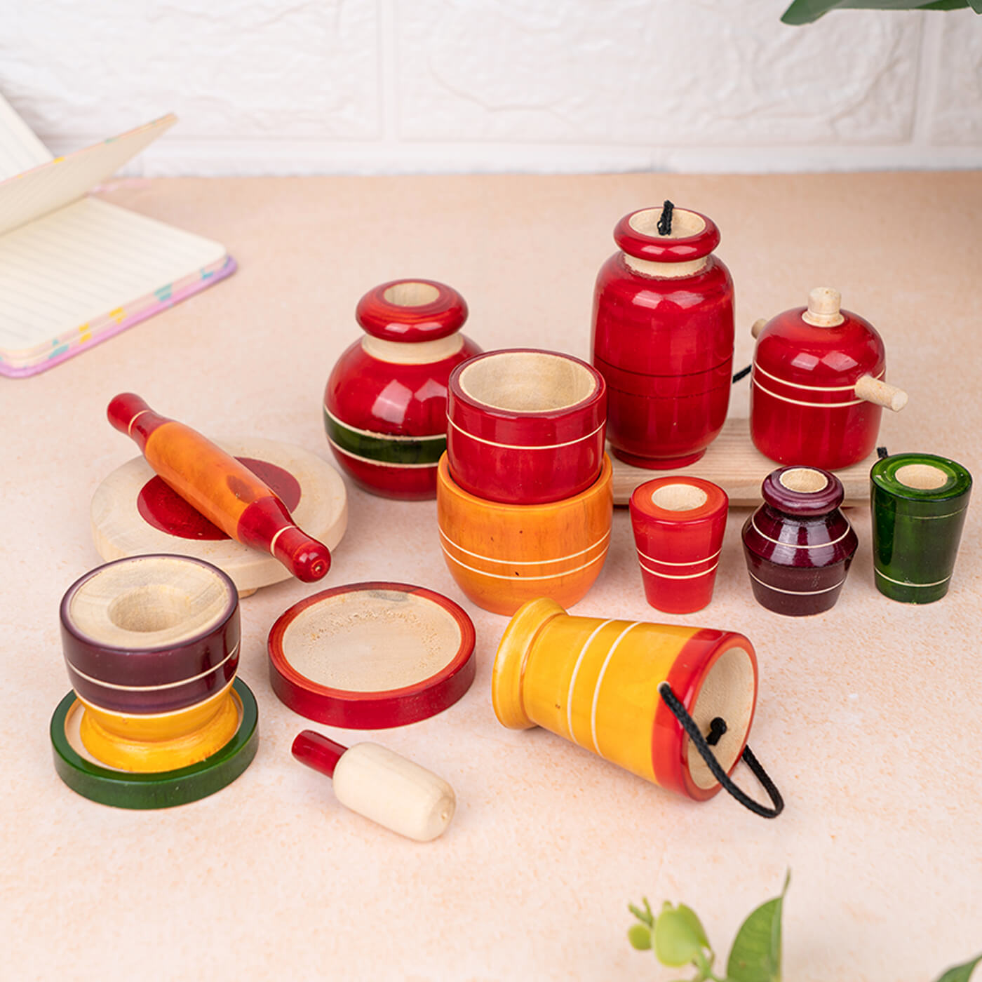 Buy Traditional Wooden Cooking Toy Set (Set of 11) Online On Zwende