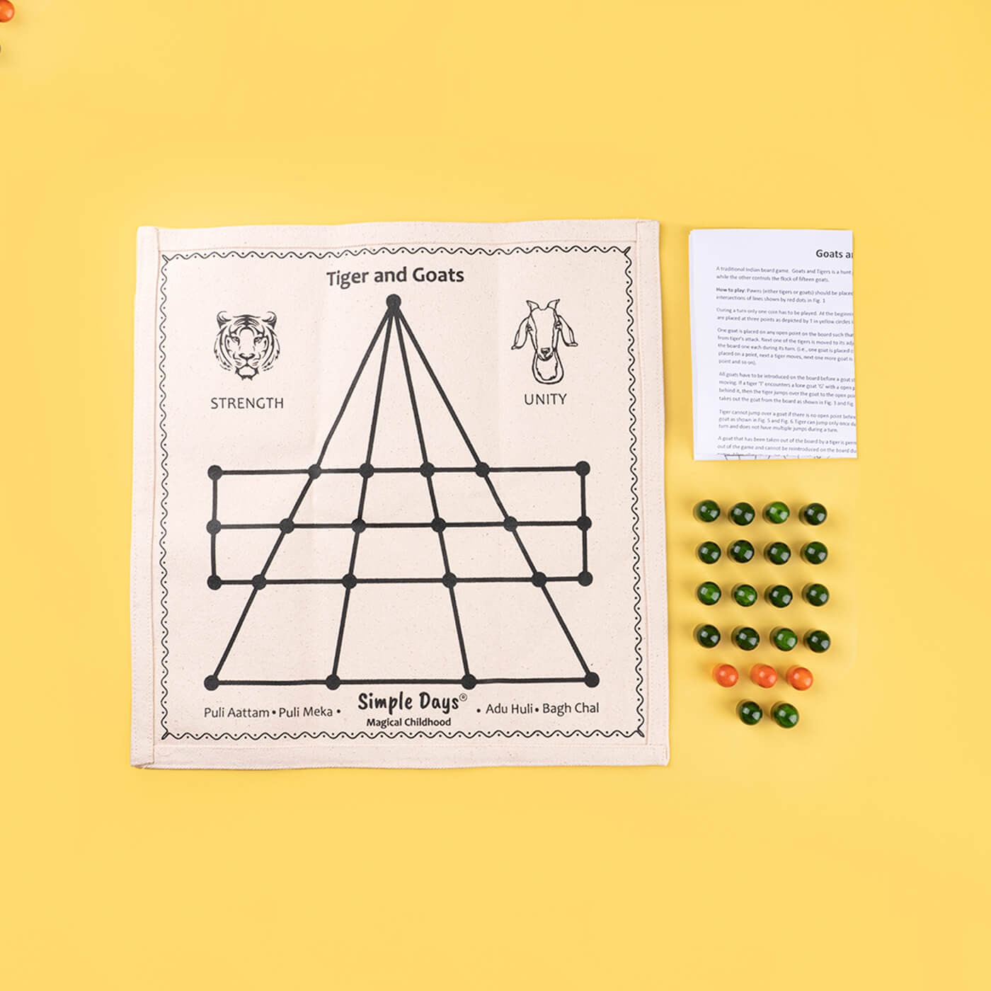 Buy Traditional Indian Board Game - Tigers & Goats / Puli Meka / Aadu ...