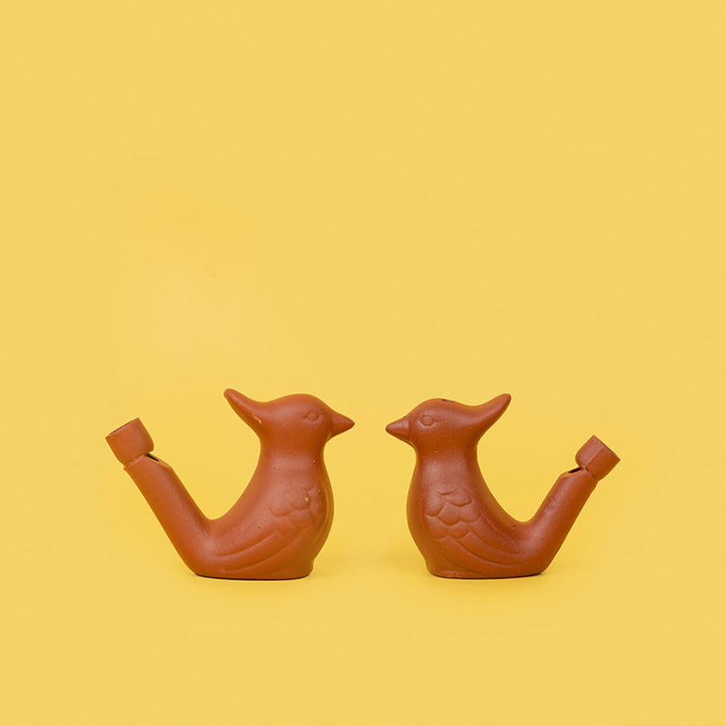 Handmade Clay Bird Water Whistle (Set of 2) – Zwende