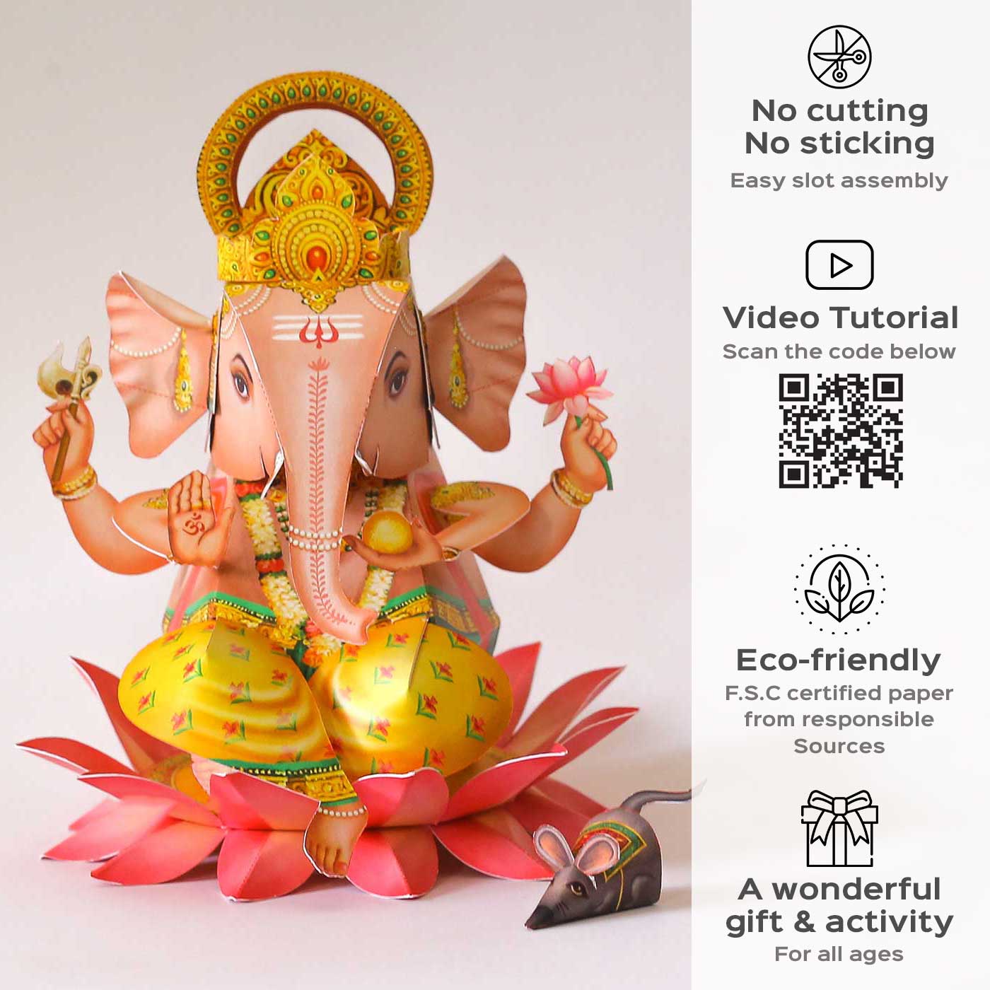 Buy Paper Ganesha DIY Kit Online On Zwende