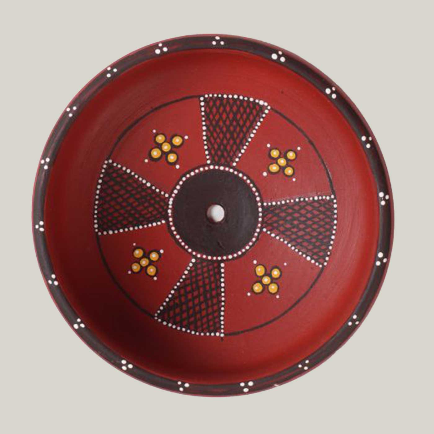 Buy Handmade Brown Terracotta Deep Wall Plate Online On Zwende