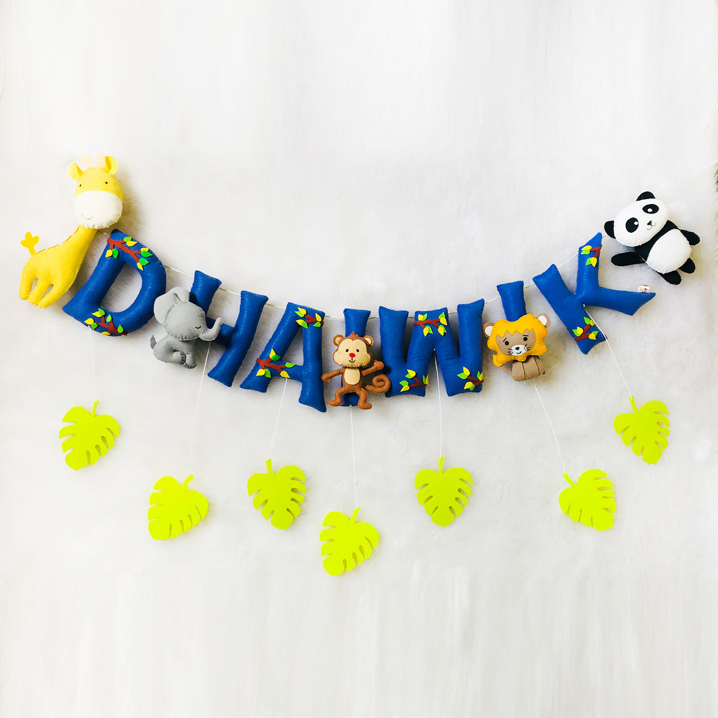 Buy Handcrafted Personalized Animal Themed Bunting For Kids Online On ...