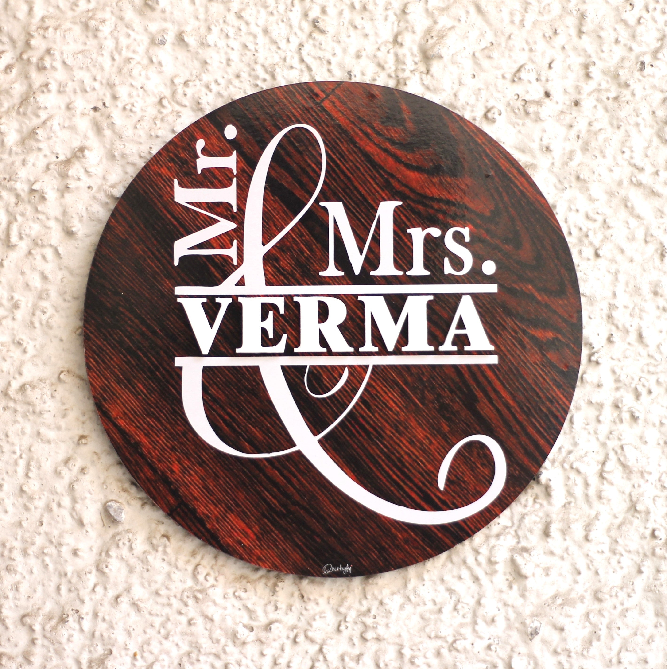 Buy Personalized Printed Wooden Textured MDF Wood Name Plate With 3D ...