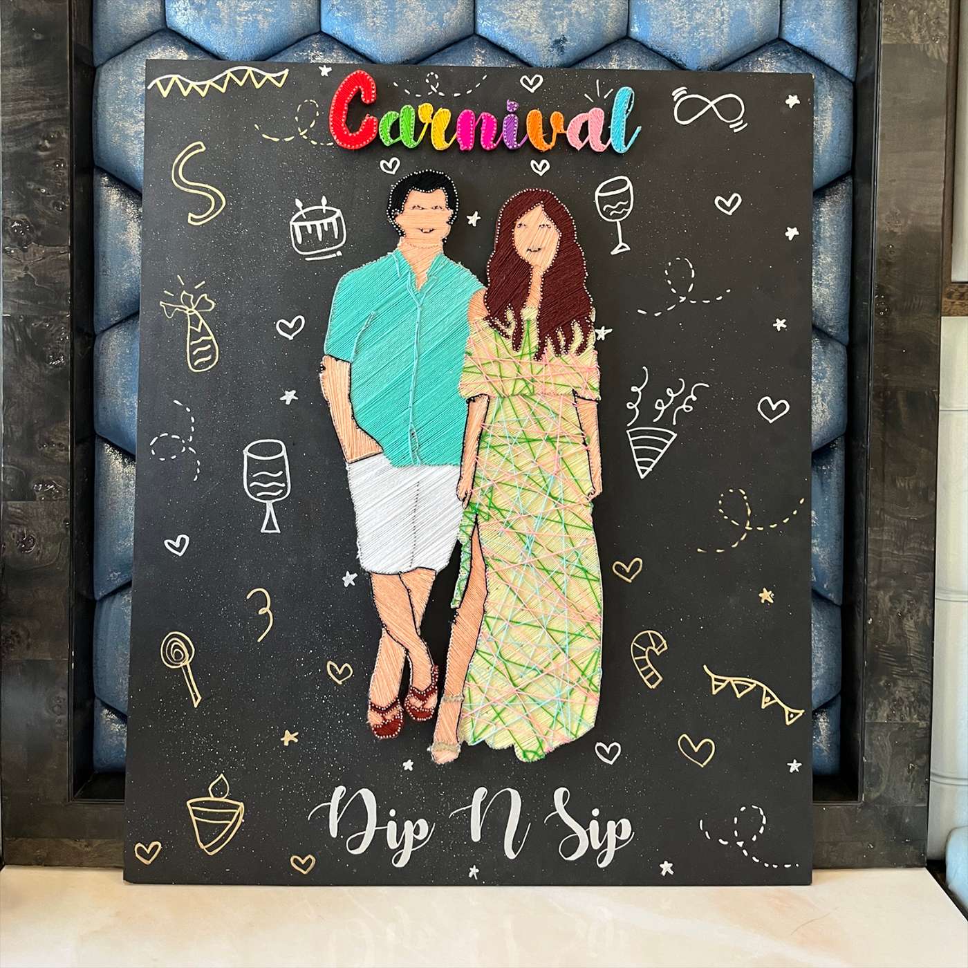 Buy Photo Personalized String Art Whimsical Wonders Mdf Wood Name Plate ...