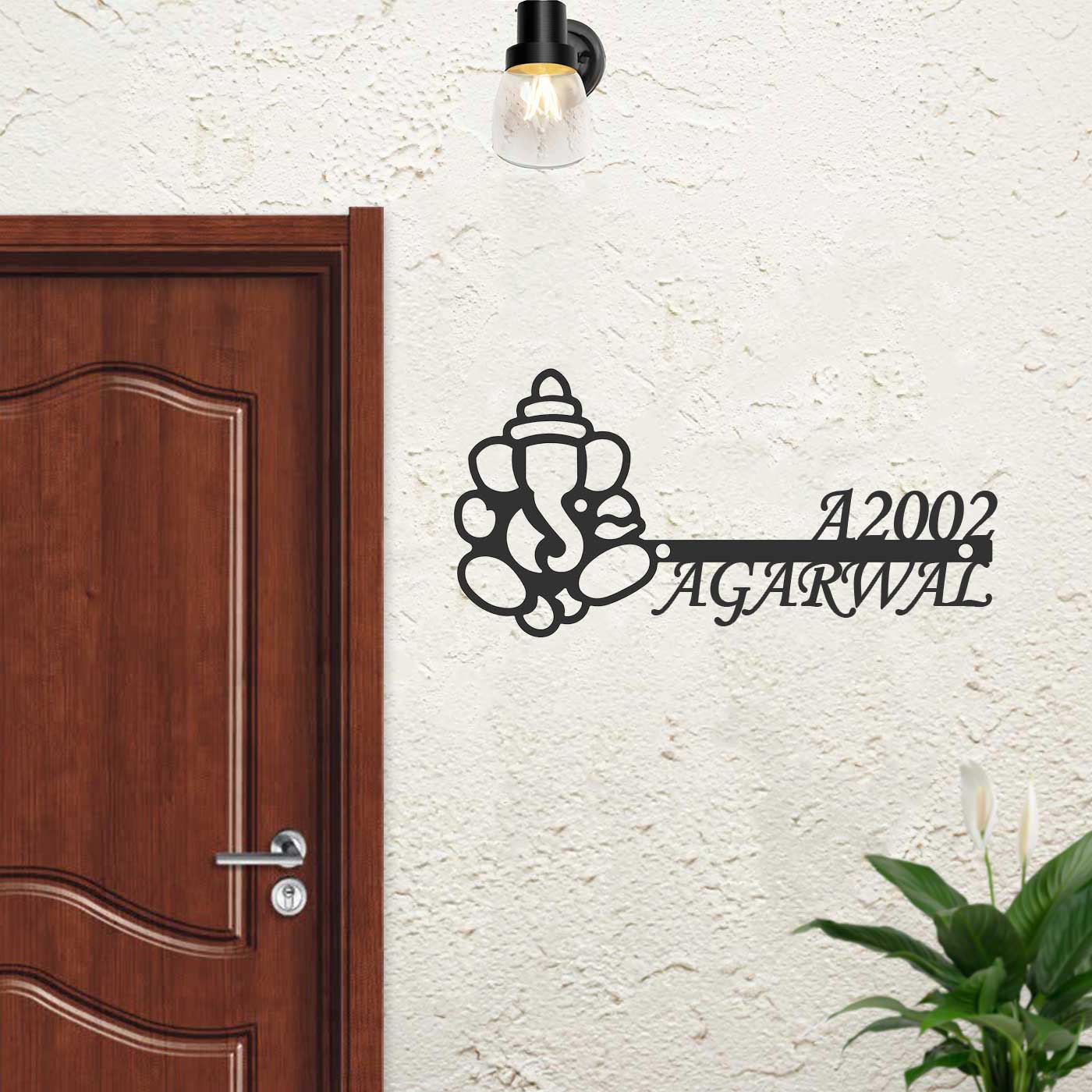 Buy Personalized Religious Theme Laser Cut Metal Name Plate Online On ...