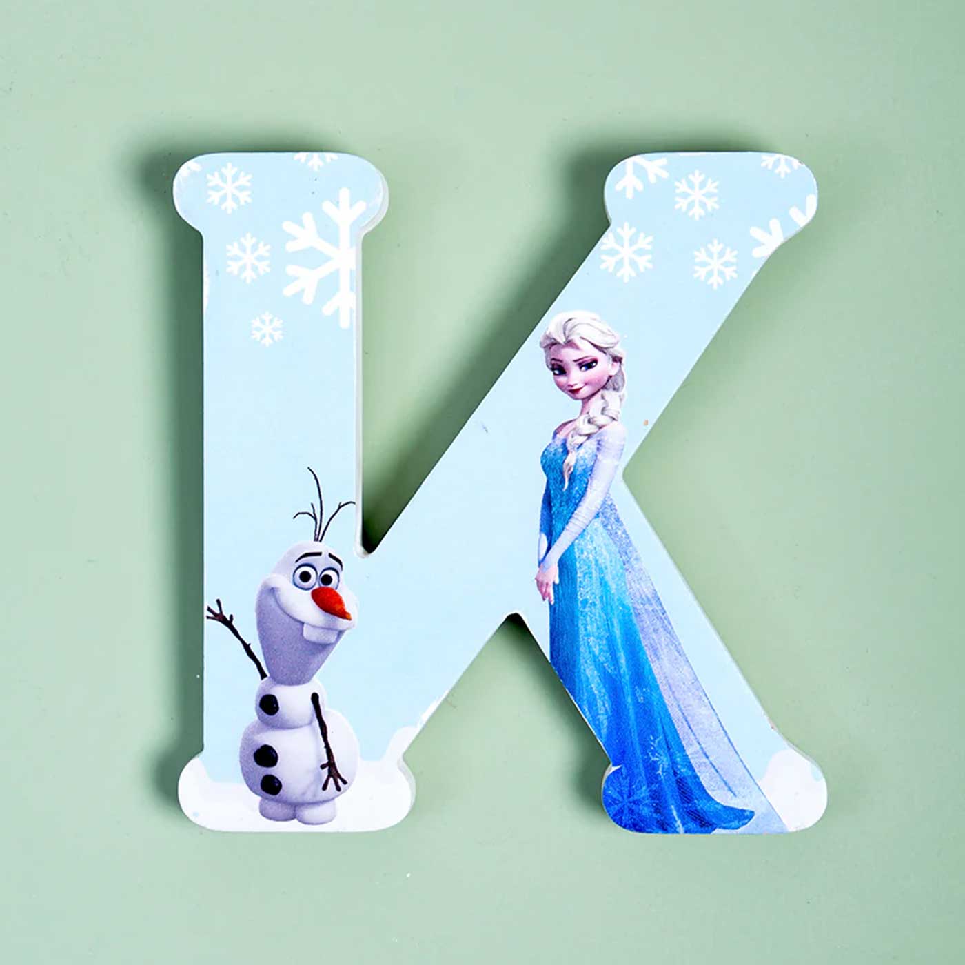 Buy Handmade Frozen Princess Theme MDF Wood 3D Wall Letter For Kids - K ...