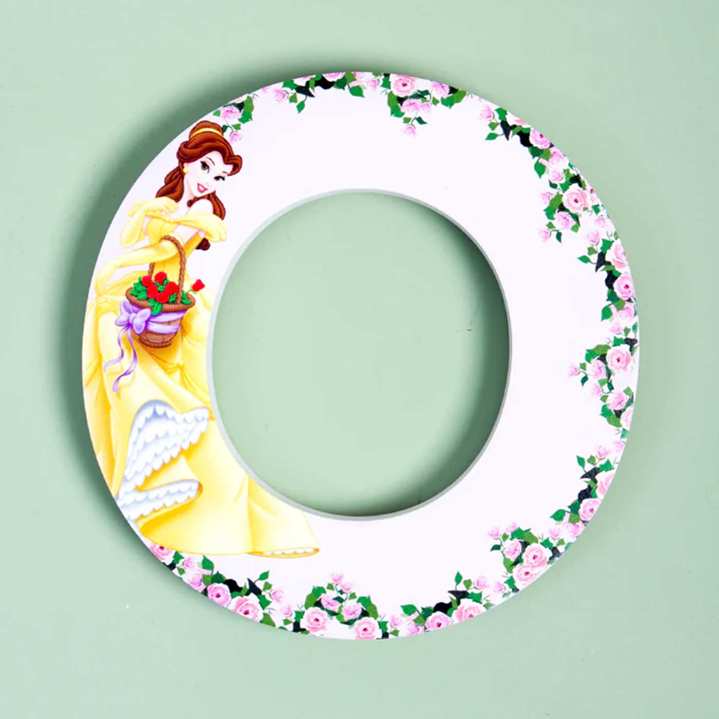 Buy Handmade Yellow Princess Theme MDF Wood 3D Wall Letter For Kids - O ...