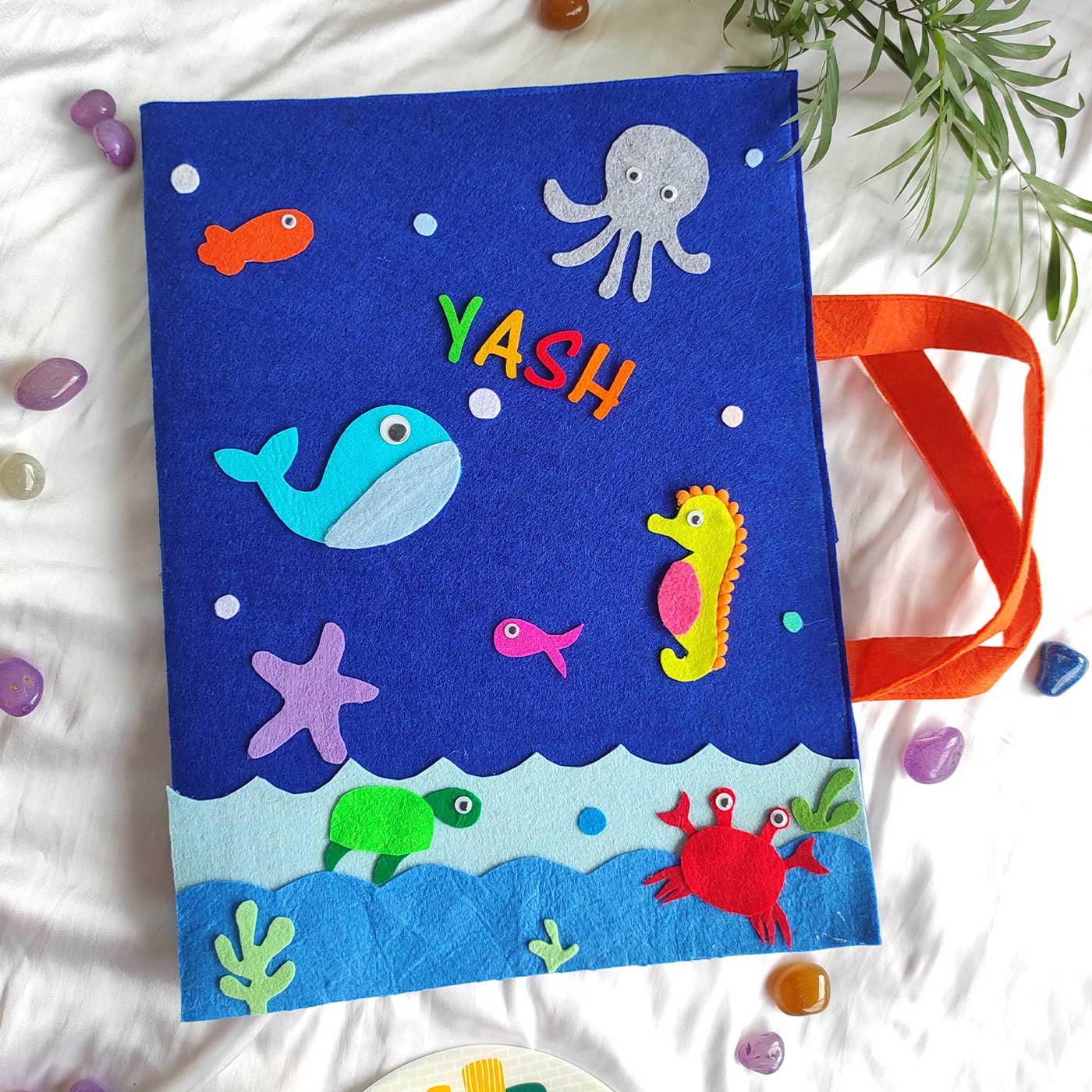 Buy Personalized Handmade Ocean Theme Felt Kids Craft Folder Online On ...